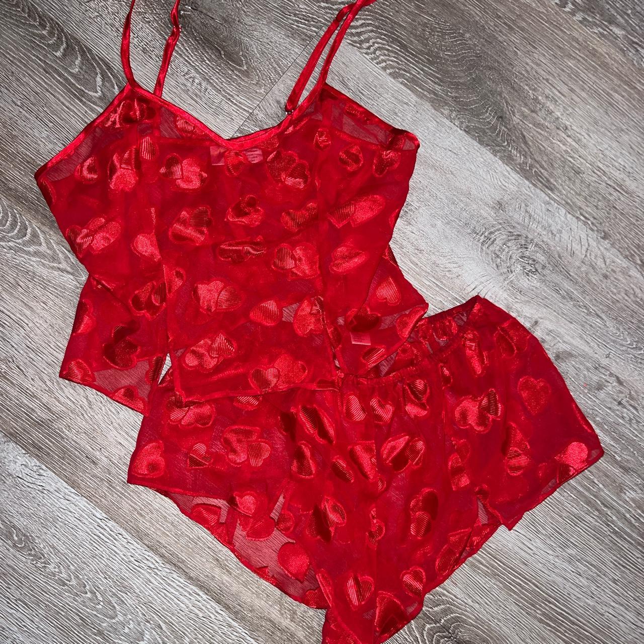 Matching Heart Lingerie Set Brand Fredrick Holly Depop