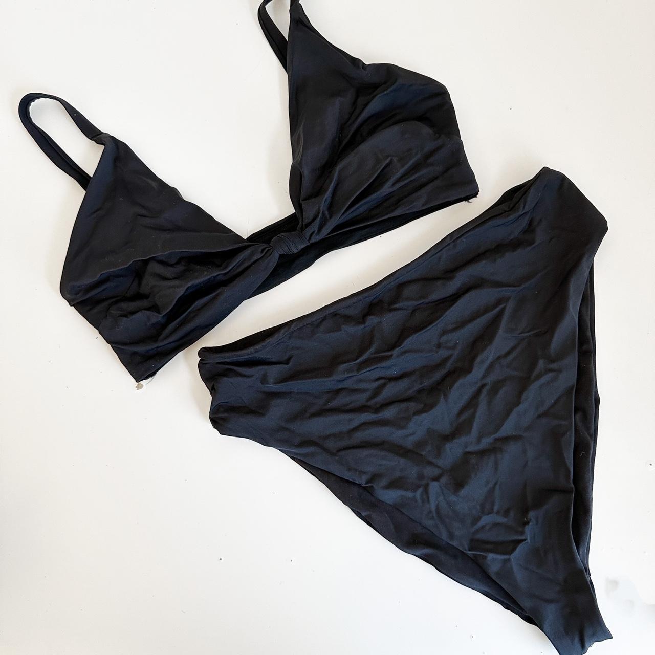 ASOS Women's Black Swimsuit-one-piece | Depop