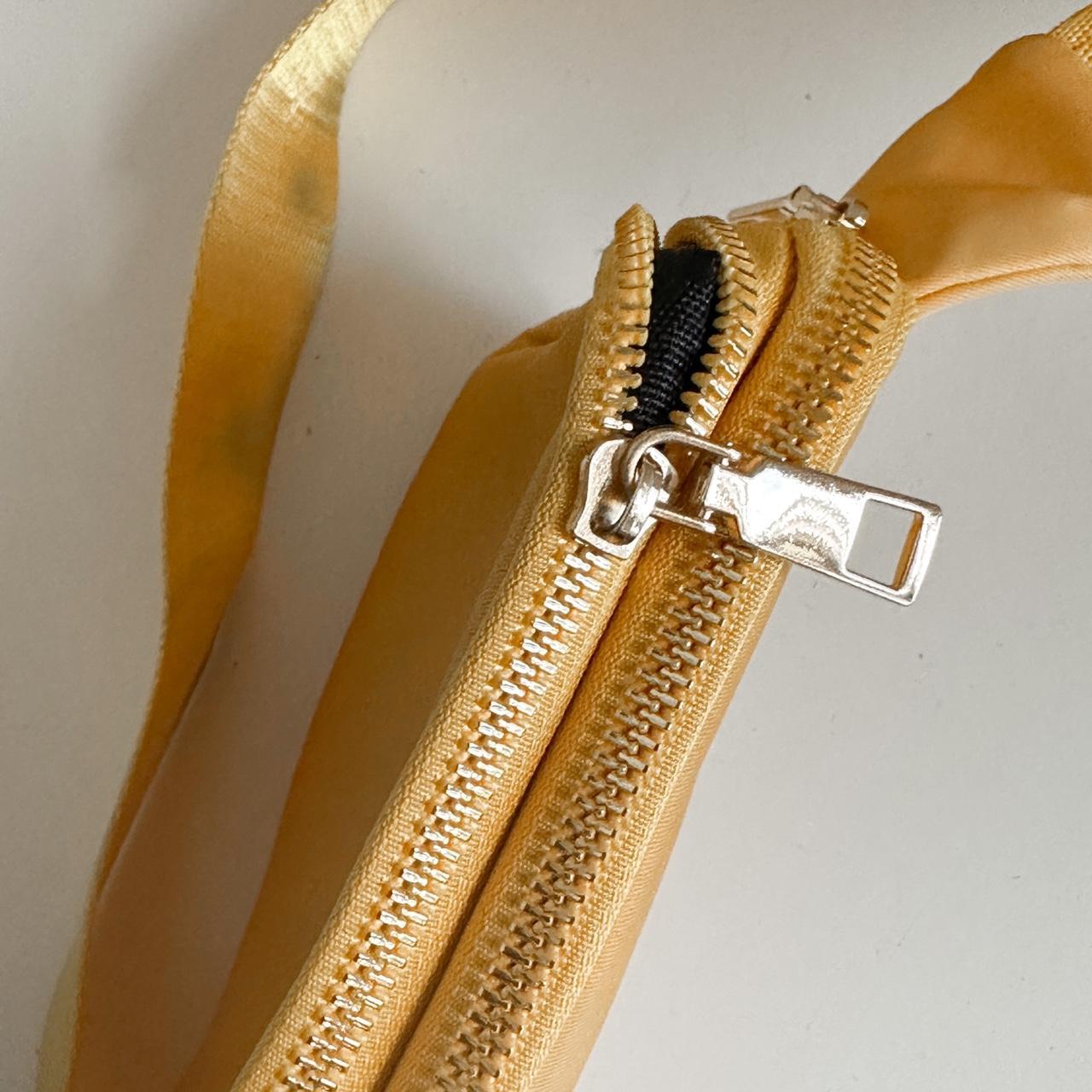 Amazon mustard yellow belt bag - some denim transfer - Depop