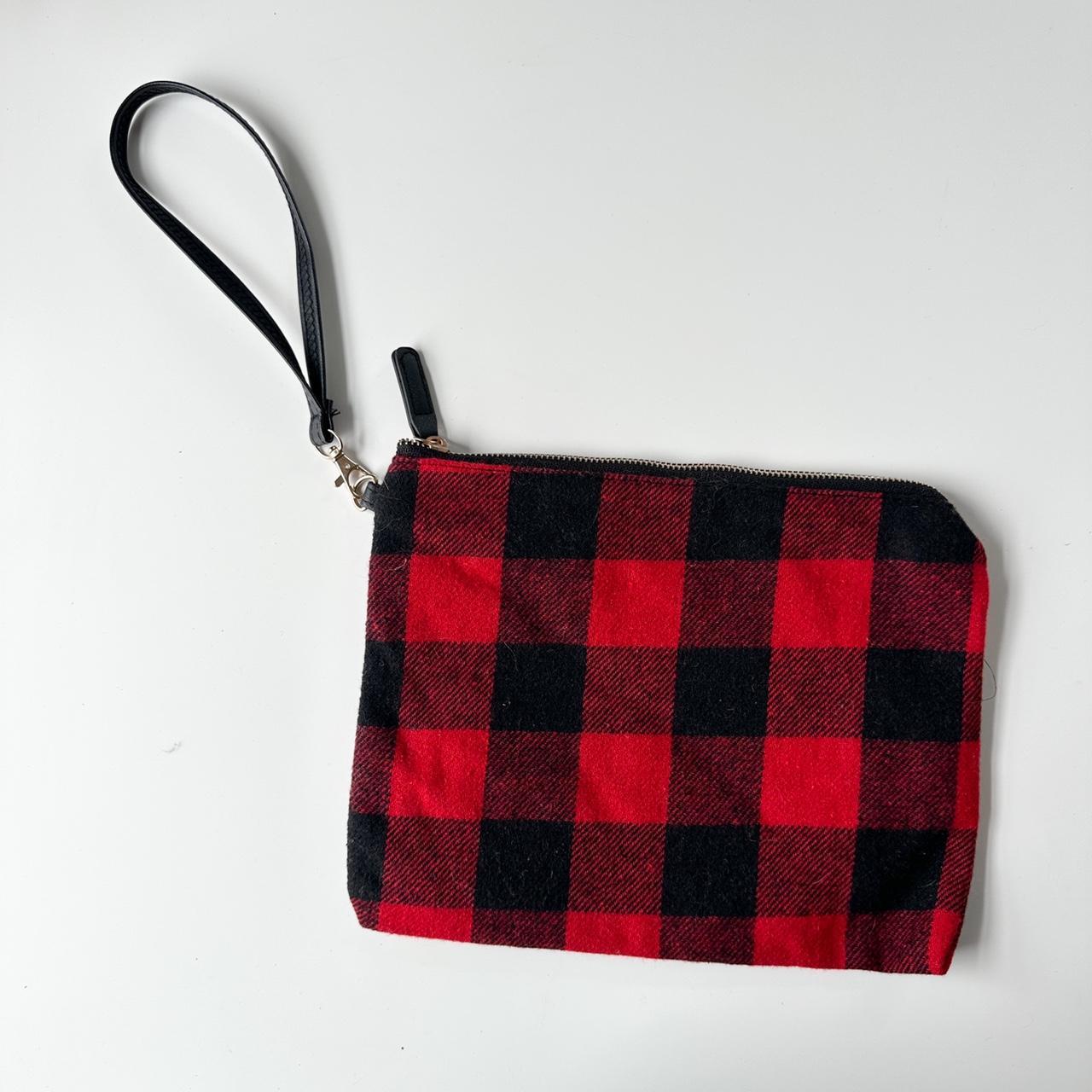 LIB New York buffalo plaid pouch bag - Depop