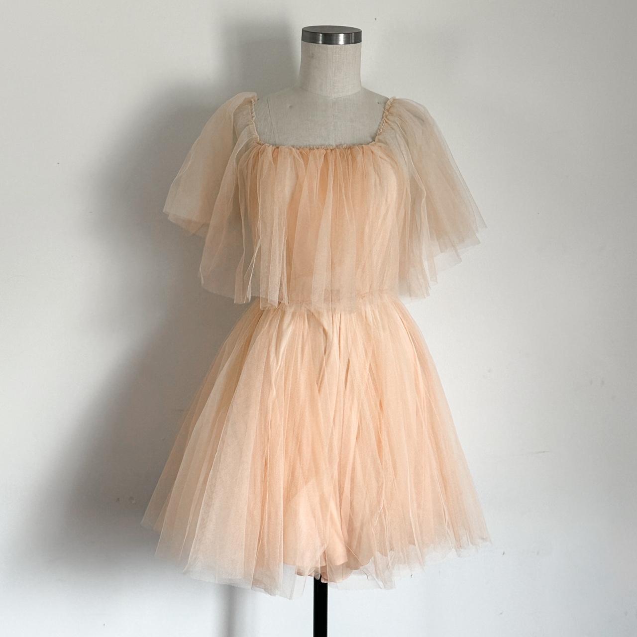 Maje Pink Tulle Rossini Dress — Size 2 New Years Depop