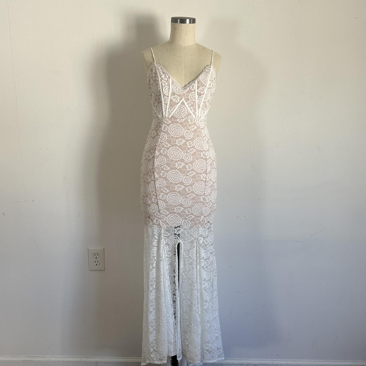 Petal & Pup white lace dress - size L - Depop