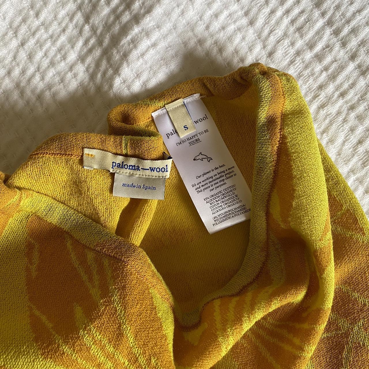 cutest ever paloma wool Yellow Flash Print Aeri... - Depop