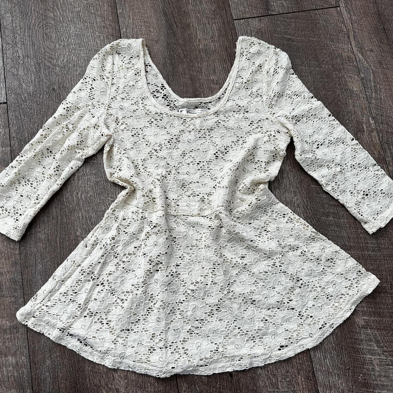 Decree fairy core/ coquette lace top... - Depop