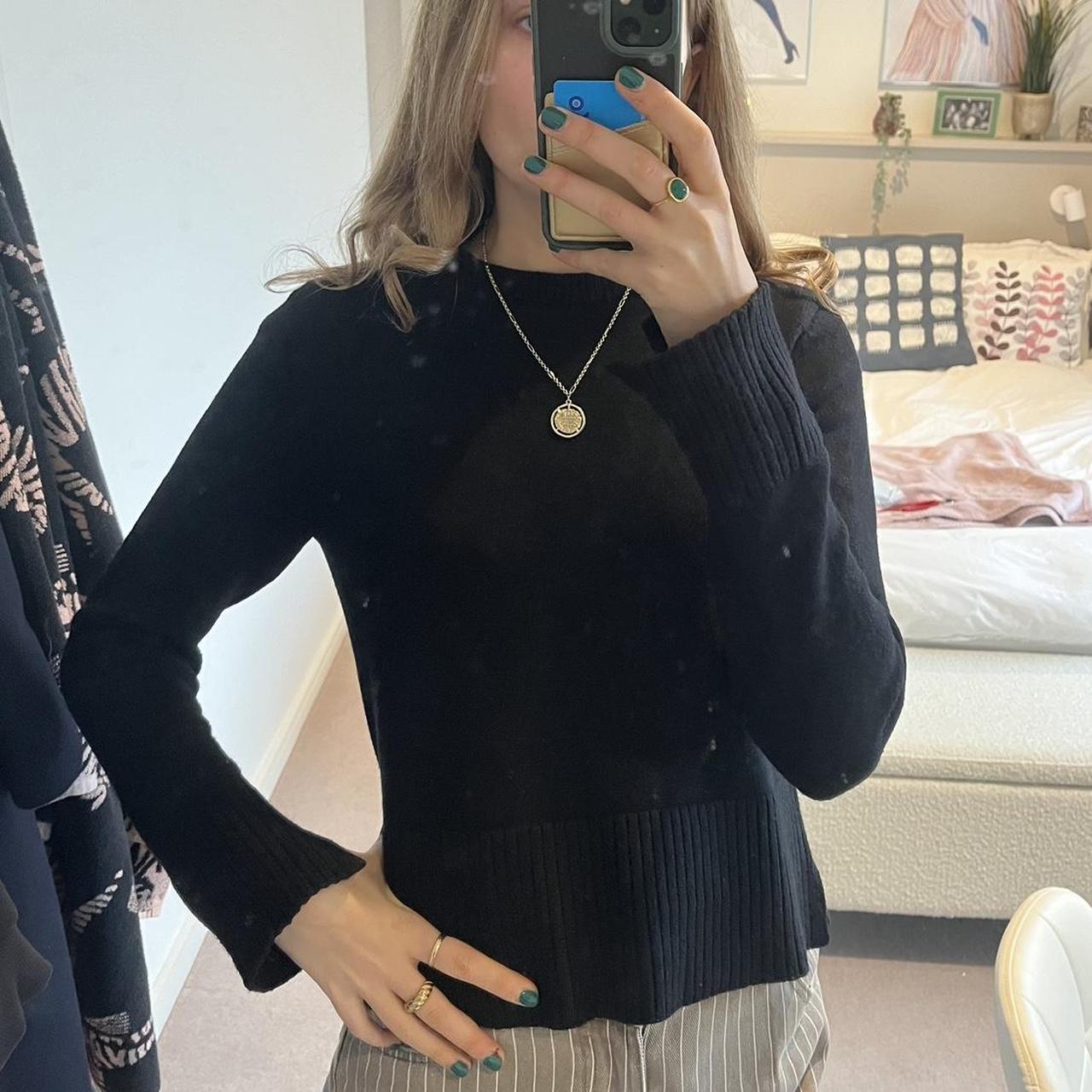 Black Zara Jumper Worn Once Love But Have Another Depop