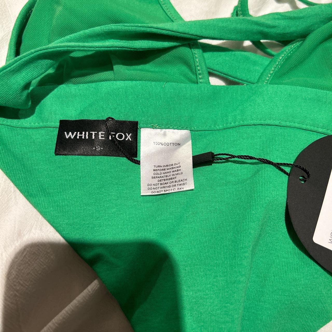 White fox green top 🤍 Size small Brand new - Depop
