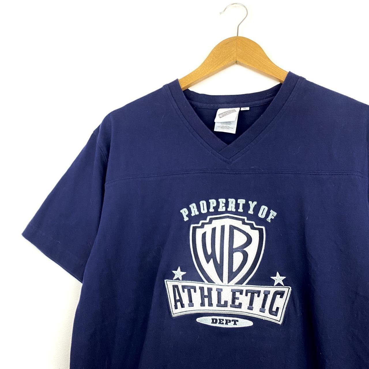 Vintage Warner Bros athletic embroidered t shirt -... - Depop
