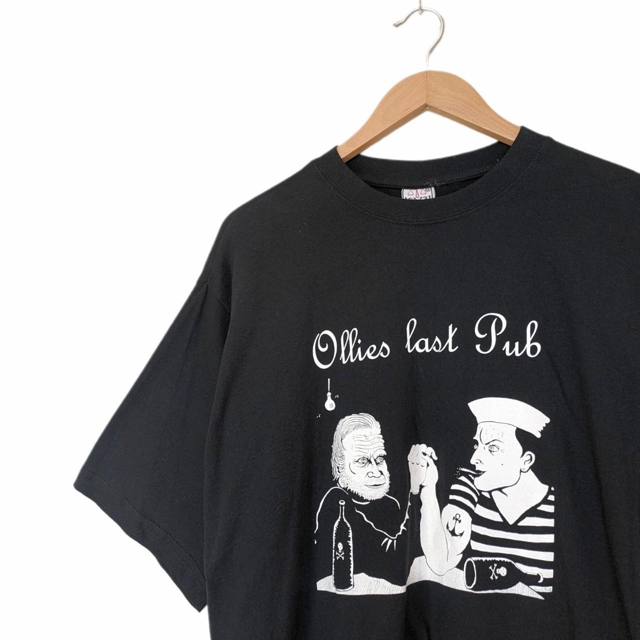 Vintage 90s "Ollie's last pub" Oliver Reed T-shirt... | Depop