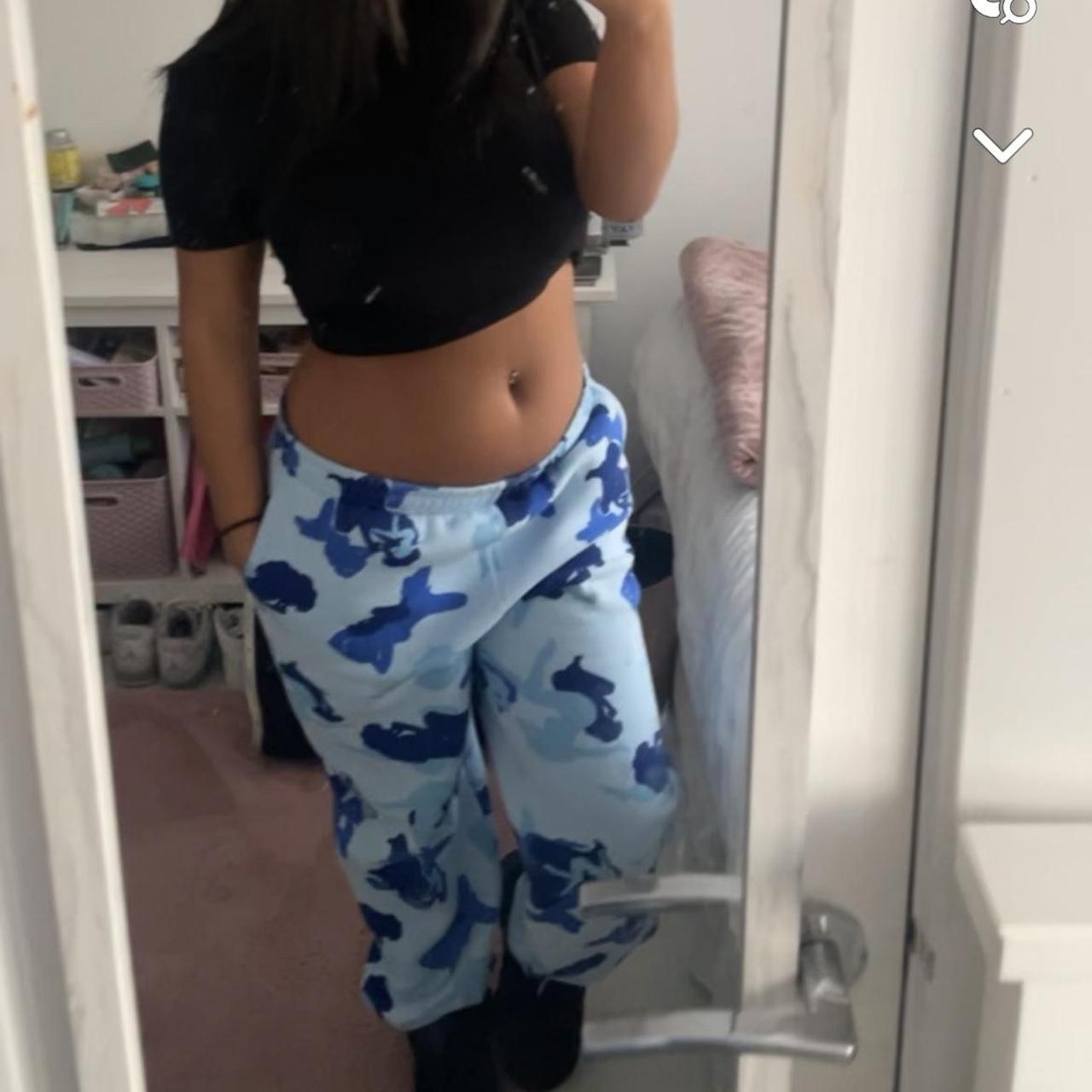 named collective full tracksuit blue camo size M... - Depop