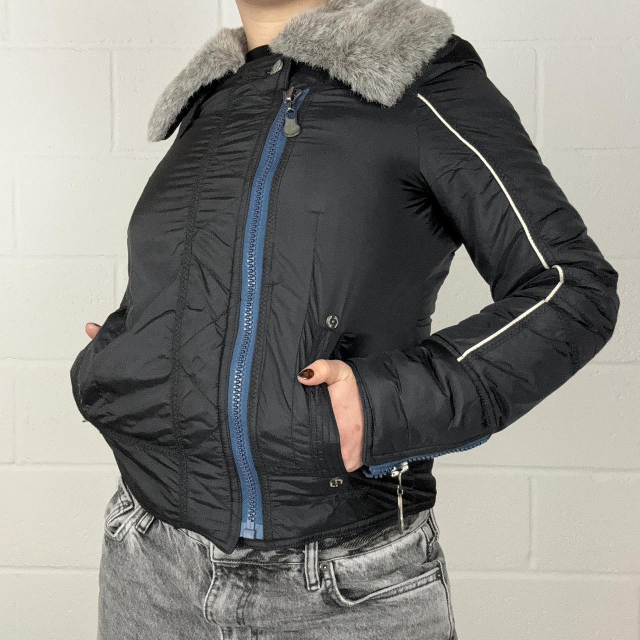 Firetrap Asymmetrical Zip Coat, SIZE: A womens size... - Depop