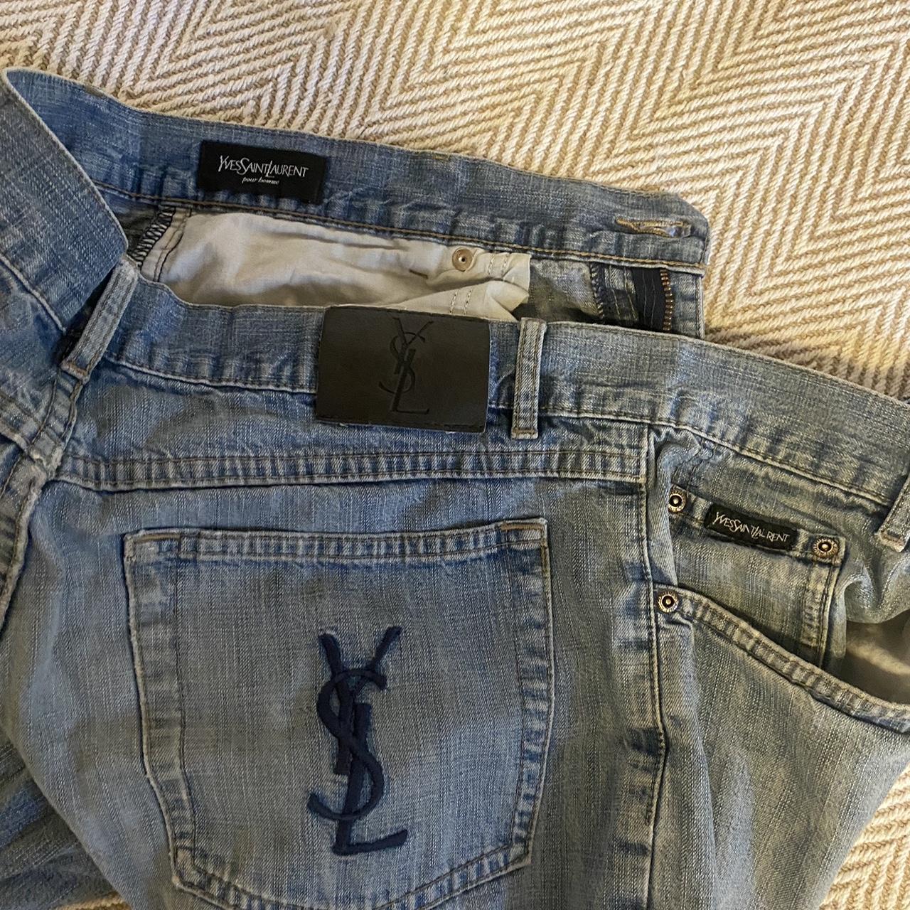 YSL blue jeans Love these a lot and not... - Depop