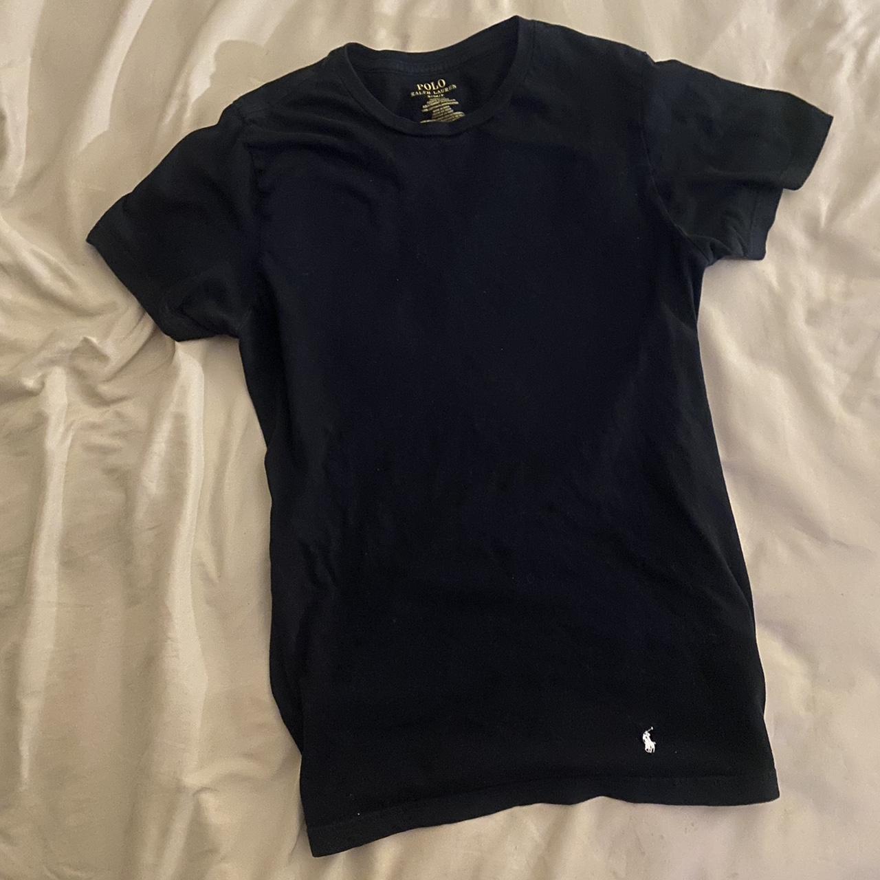 Black polo Ralph Lauren tee shirt Slim fit,... - Depop