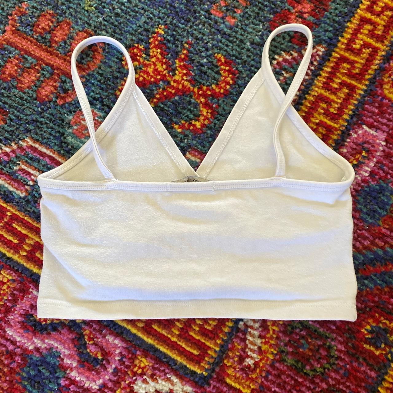 Super flattering Brandy Melville white basic tank... - Depop