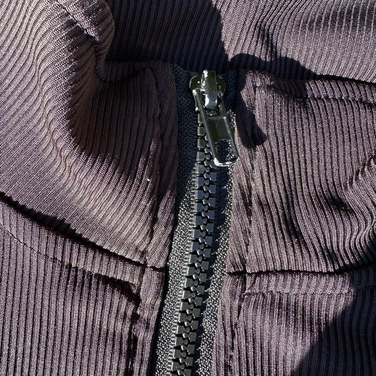 Black cropped ribbed workout jacket Super cute as a... - Depop