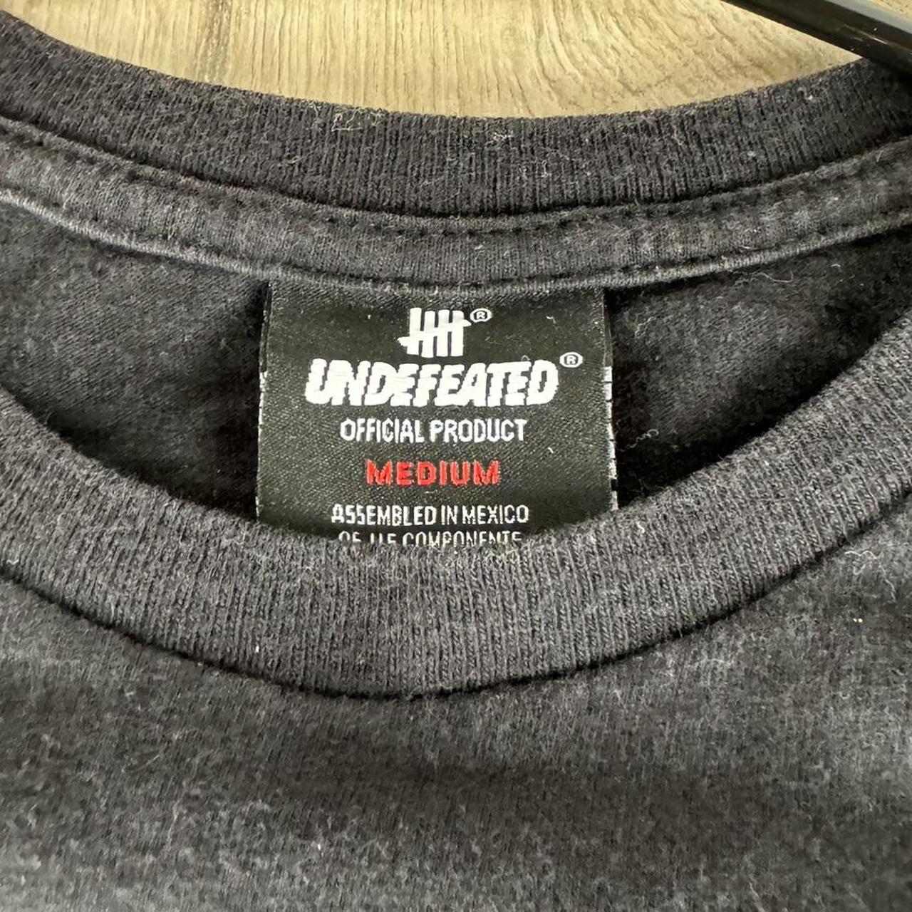 Vintage undefeated t shirt Size M Black and white... - Depop