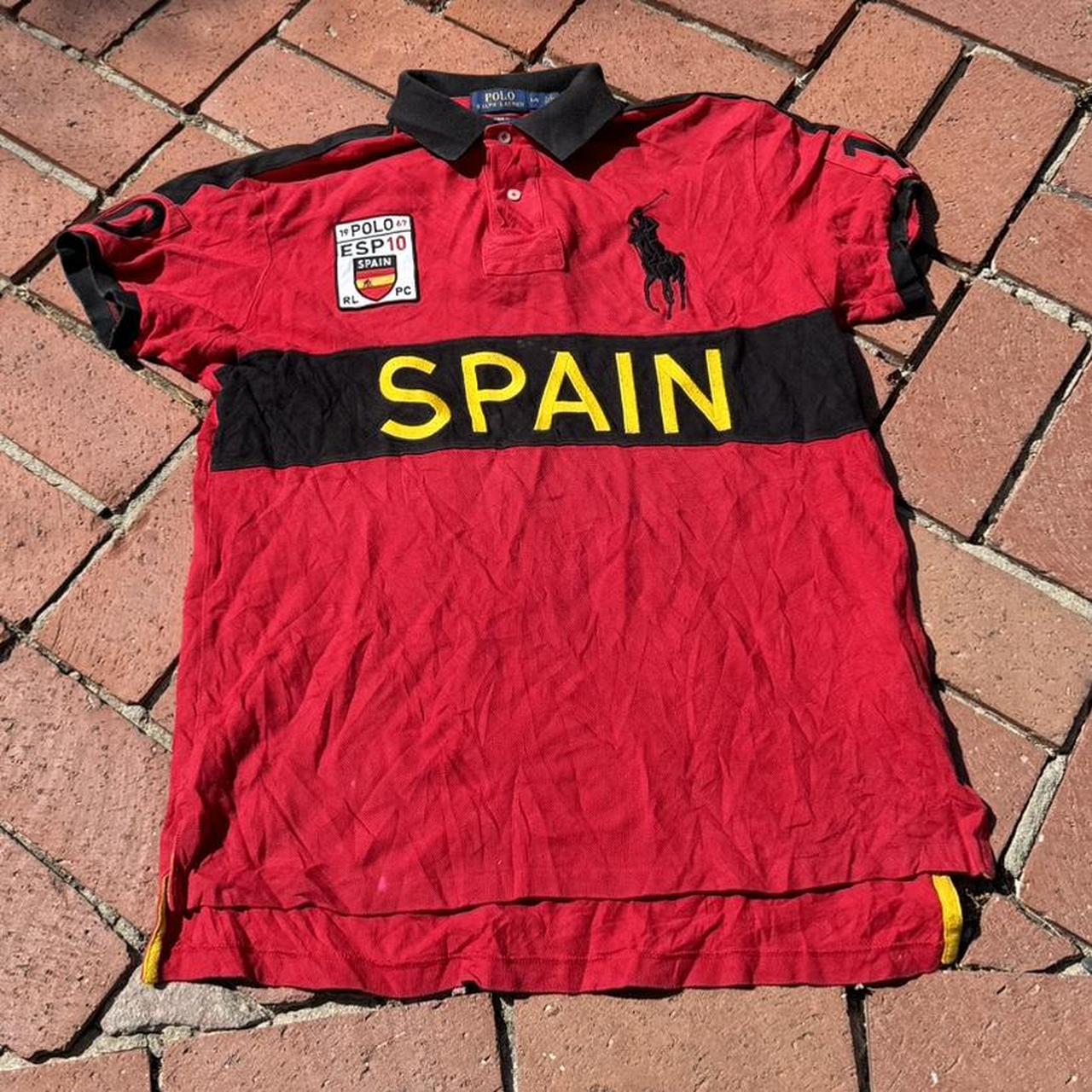 Polo Ralph Lauren Spain big horse polo shirt Size... - Depop