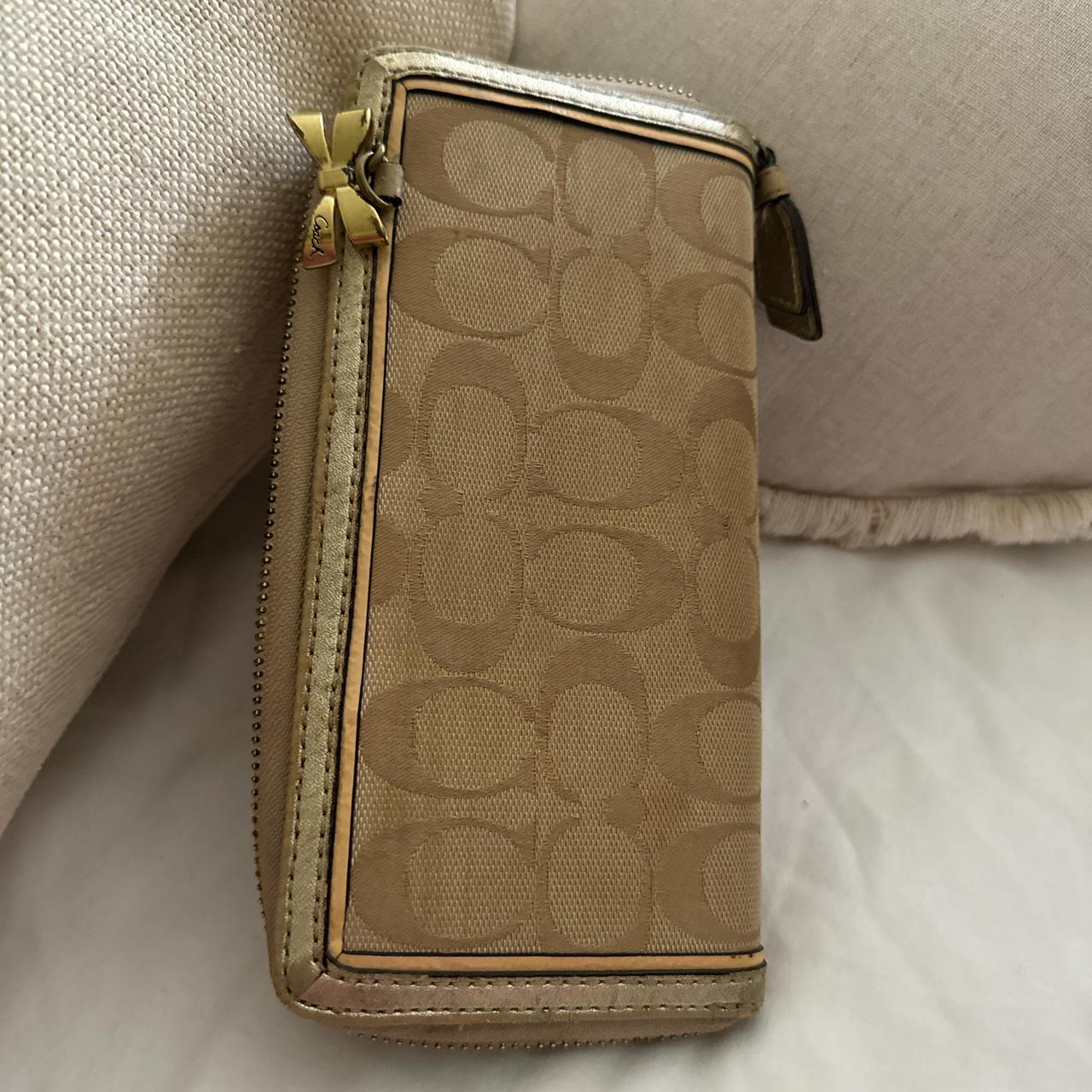 Coach authentic metallic gold color Nice condition... - Depop