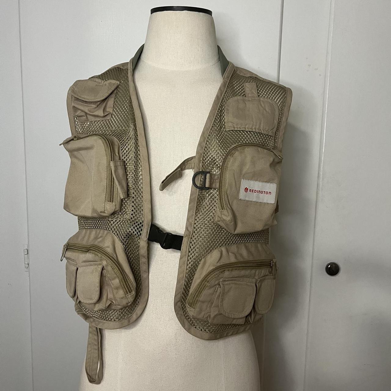 Redington Tan Fishing Hiking Outdoors Vest Size... - Depop
