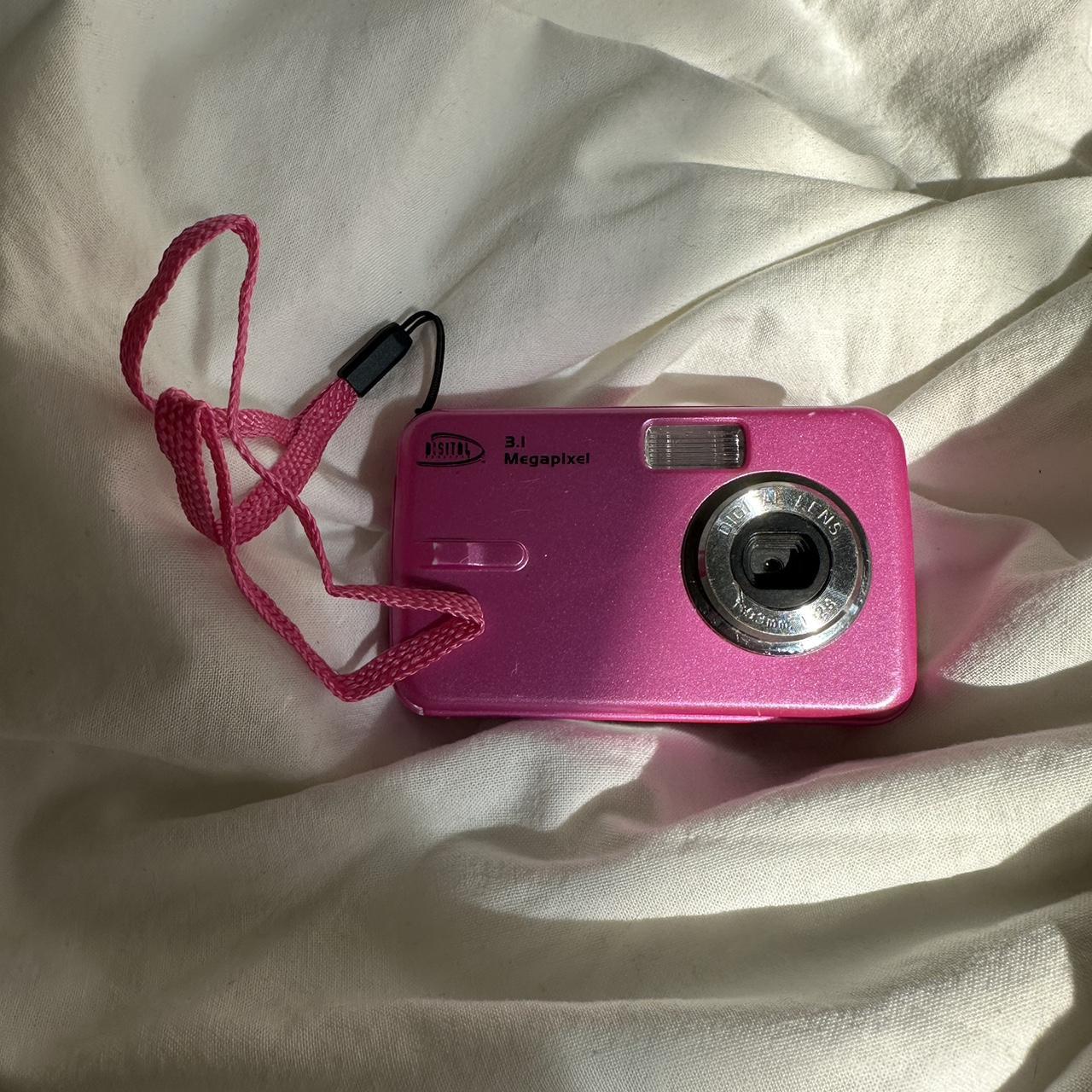 vintage pink digital camera !!! the cutest digi... - Depop