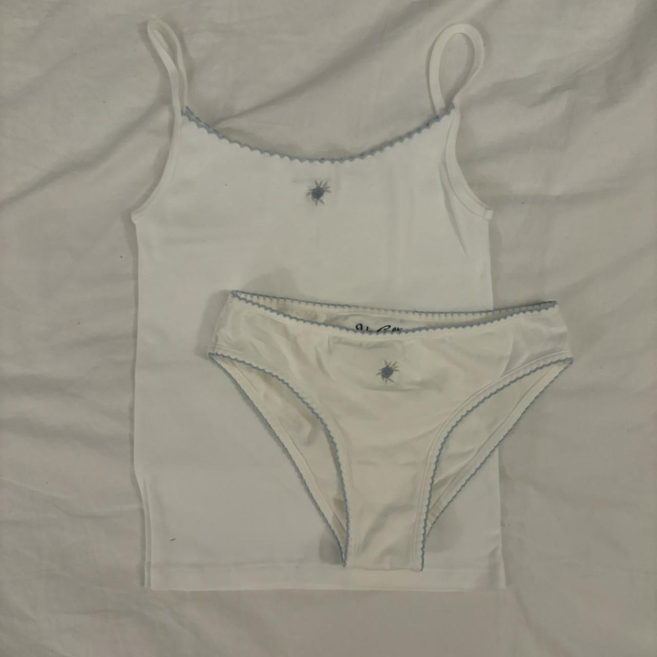 Brandy tank top and underwear set #brandymelville... - Depop