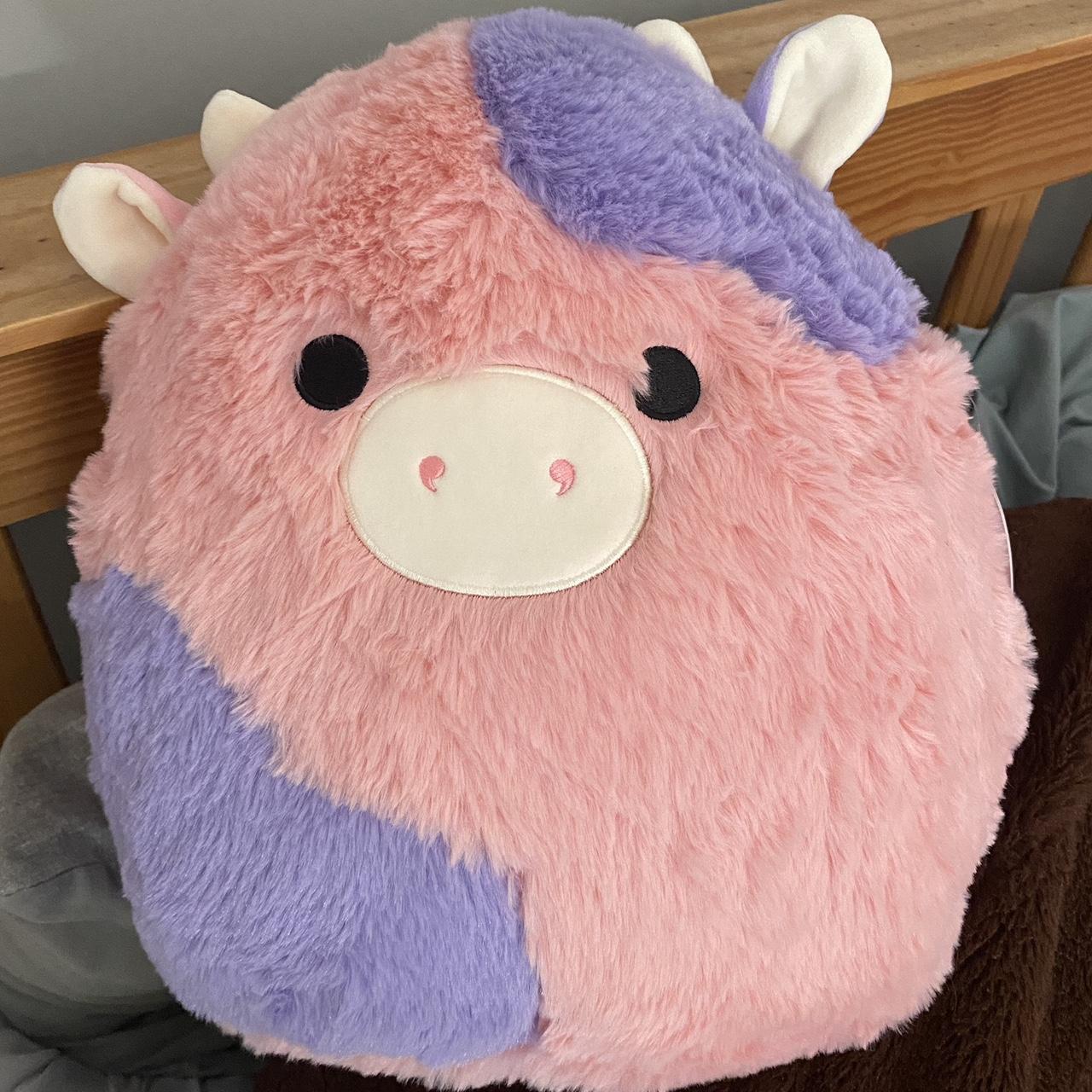 Squishmallow fuzzmallow patty the cow... - Depop