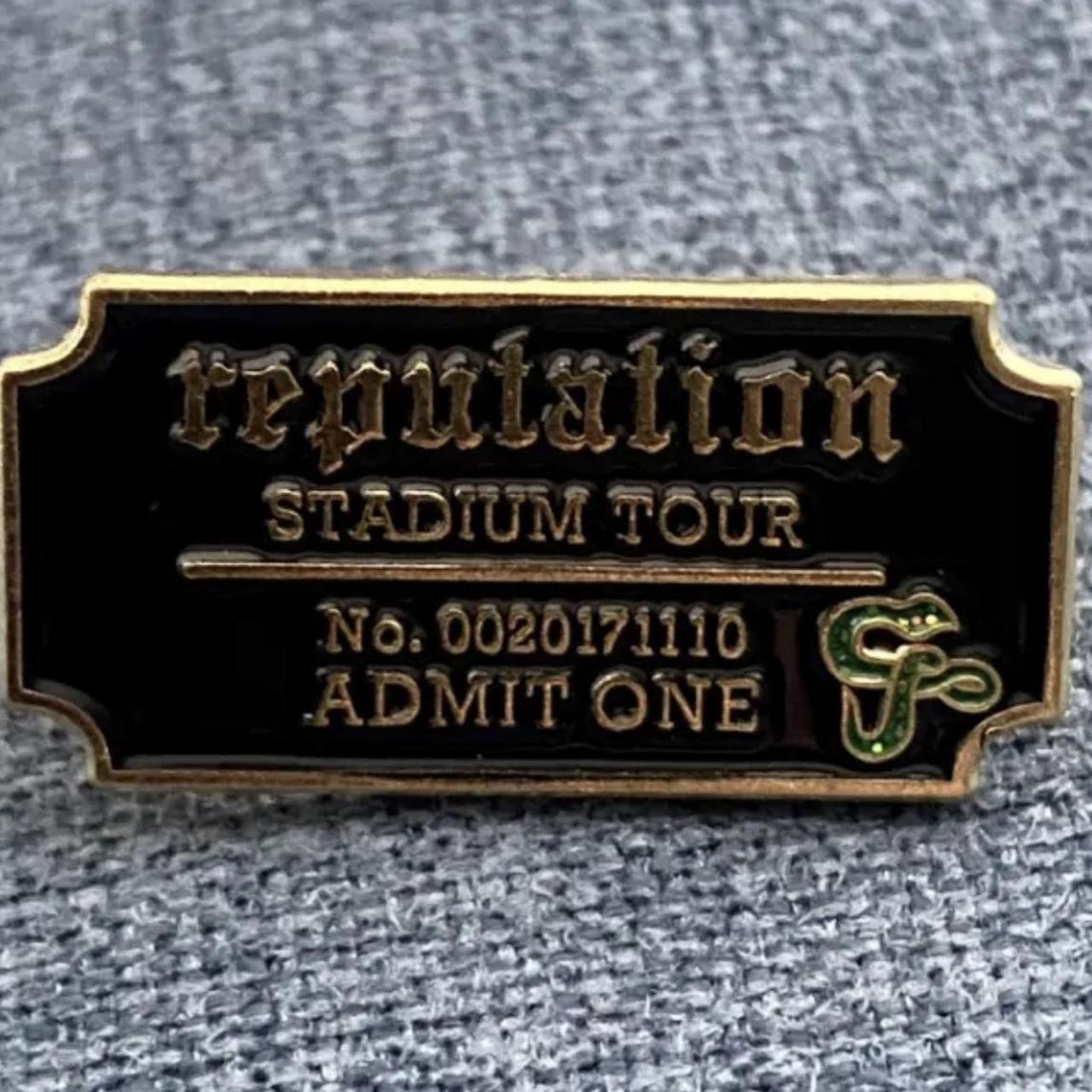 Taylor swift reputation tour ticket pin badge - Depop