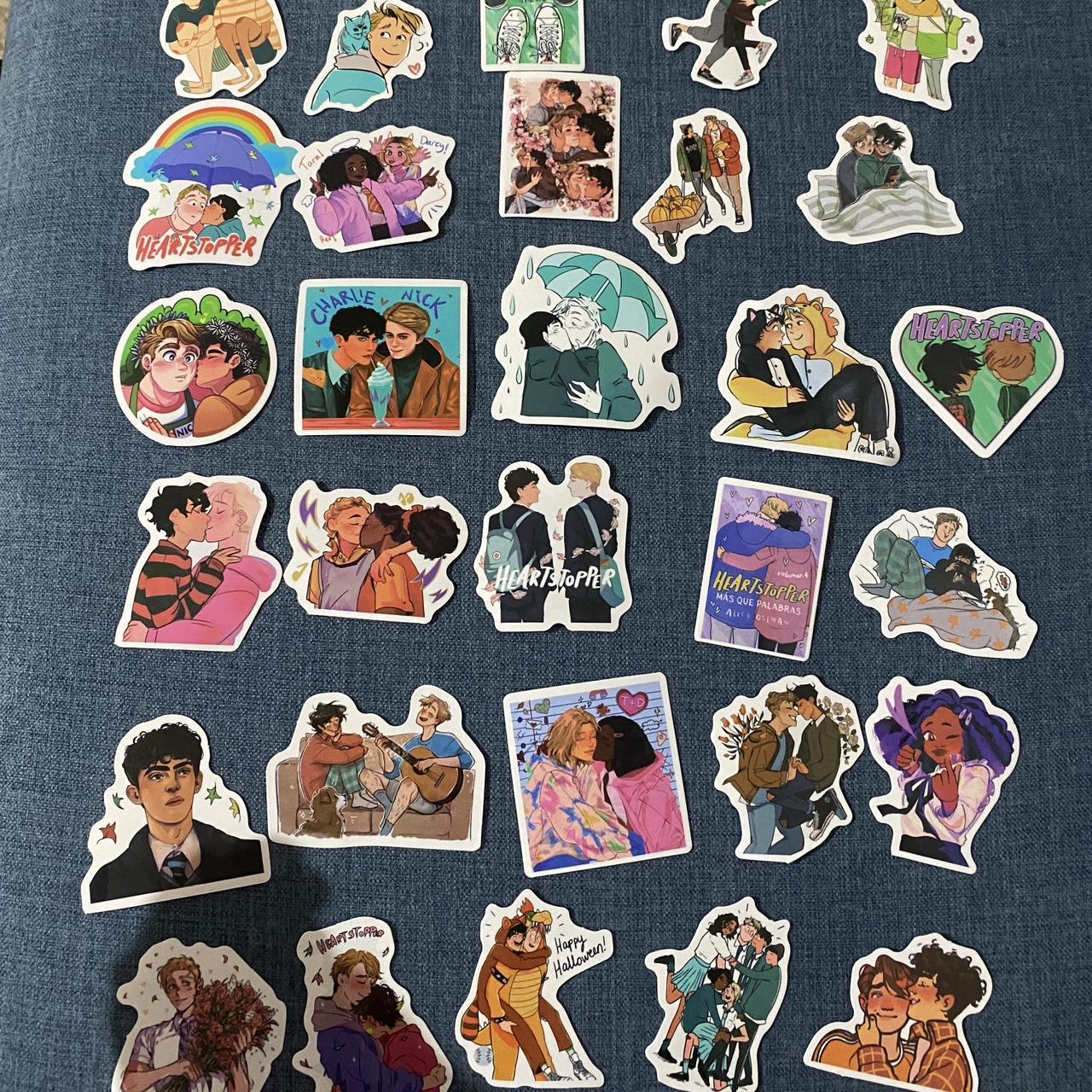 Heartstopper stickers! Pack of 50 Unofficial - Depop