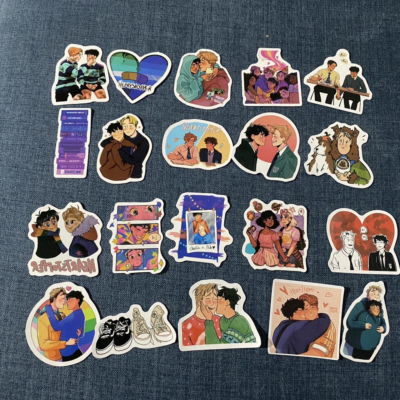 Heartstopper stickers! Pack of 50 Unofficial - Depop