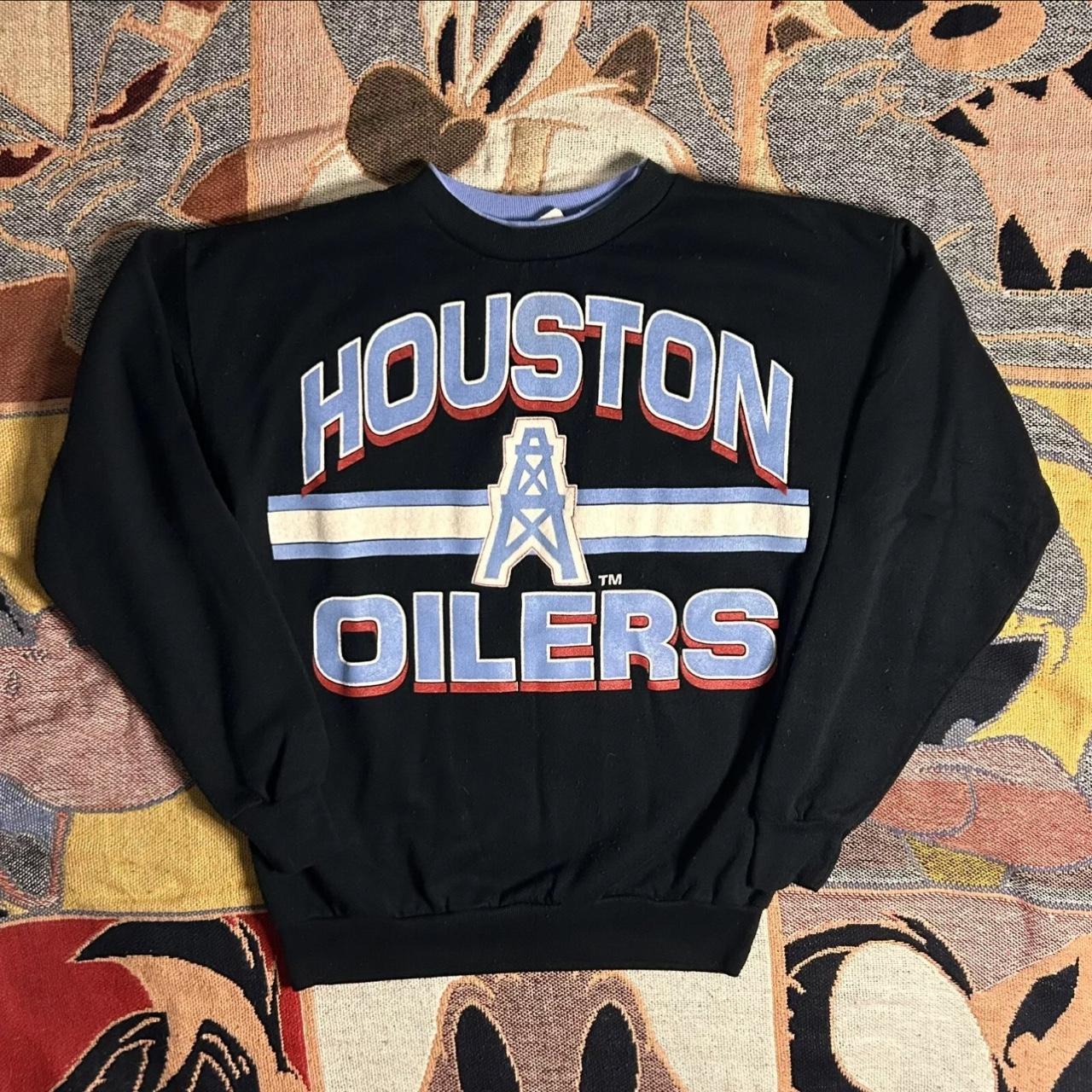 Vintage 90s NFL houston oilers Crewneck/swestpants... | Depop