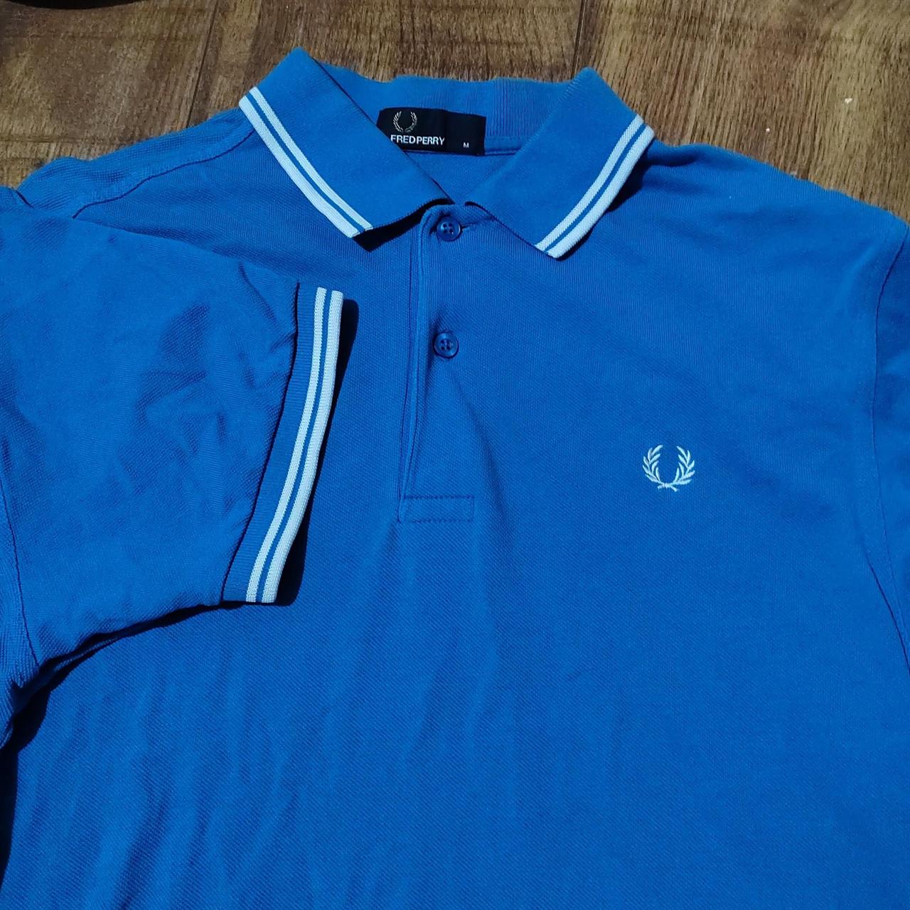 Blue Fred Perry polo shirt, size medium. Classic... | Depop