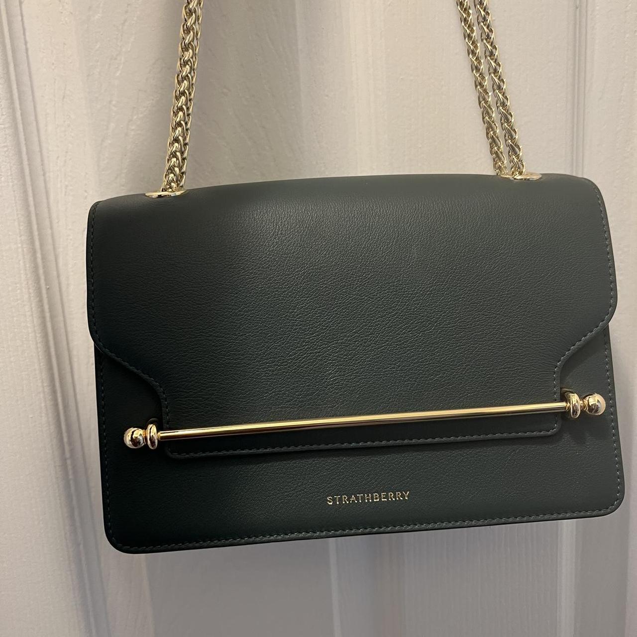 Strathberry east/west mini - bottle green & never... - Depop