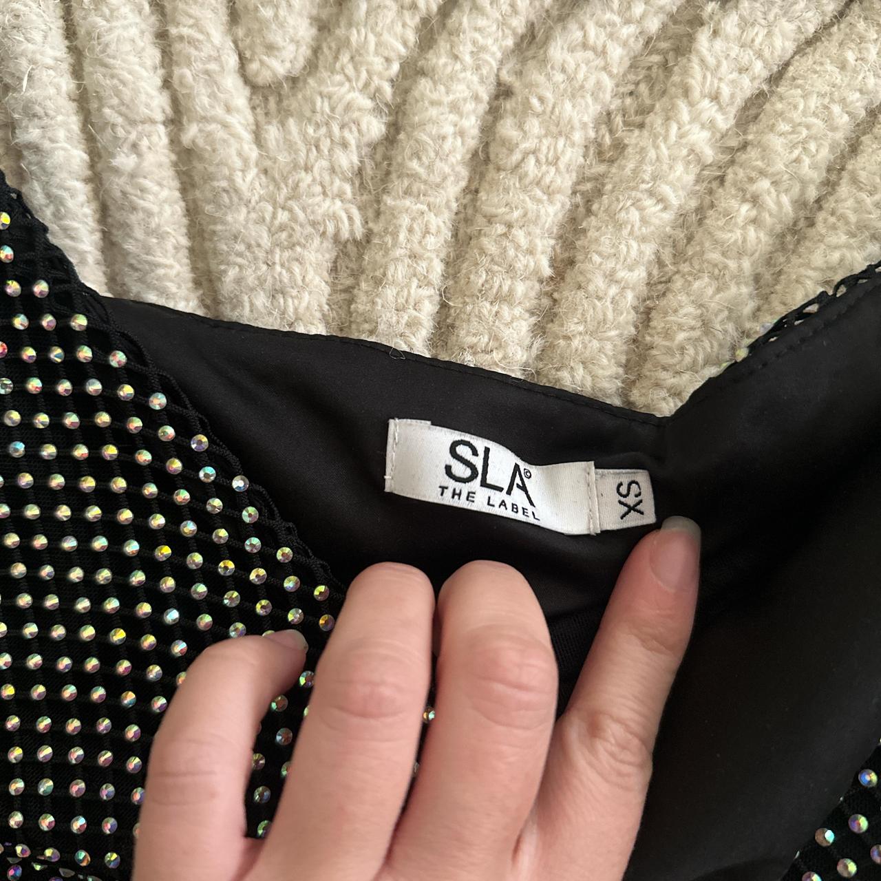 SLA THE LABEL Romi Diamanté skirt available in two... - Depop