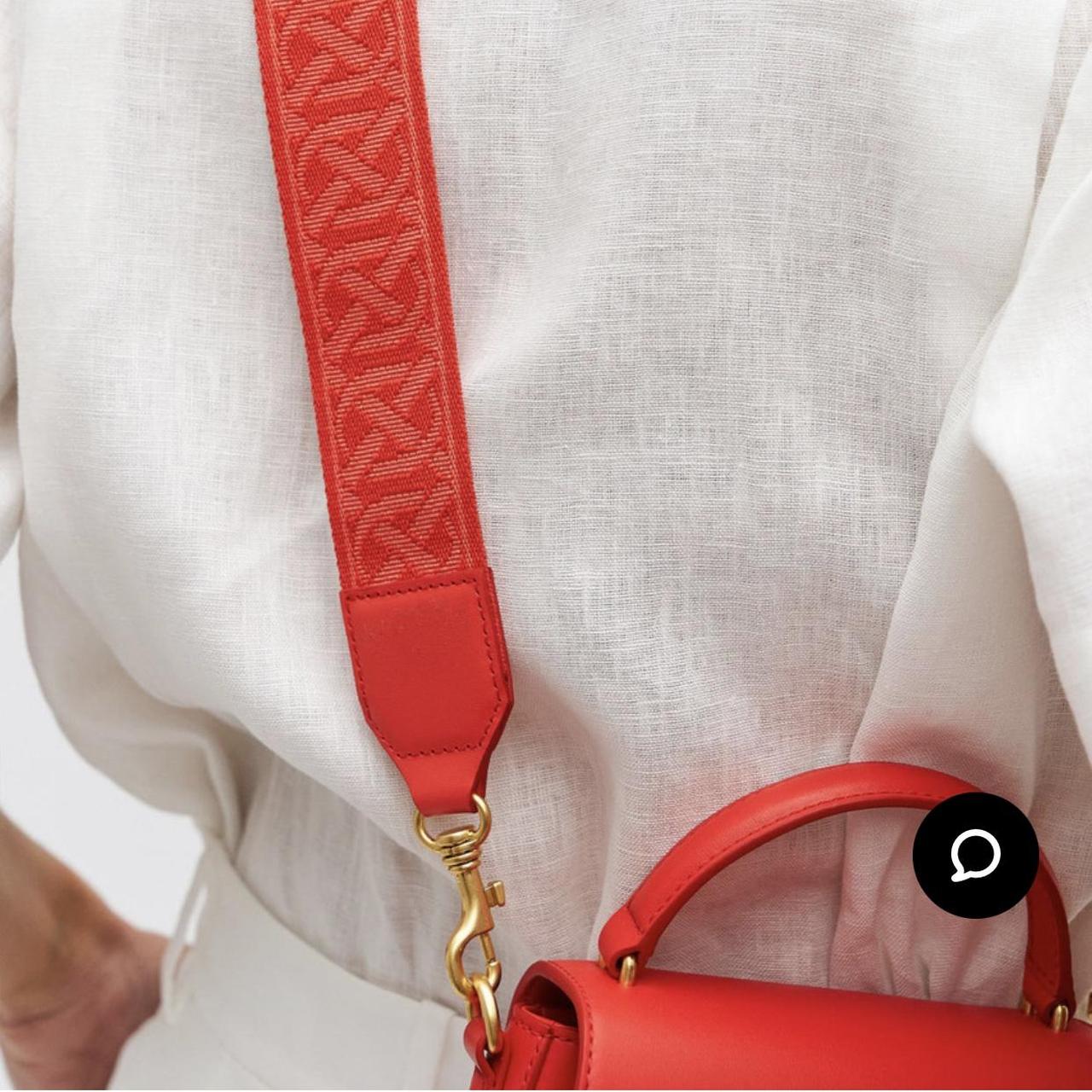 Oroton red bag strap - brand new without tags -... | Depop