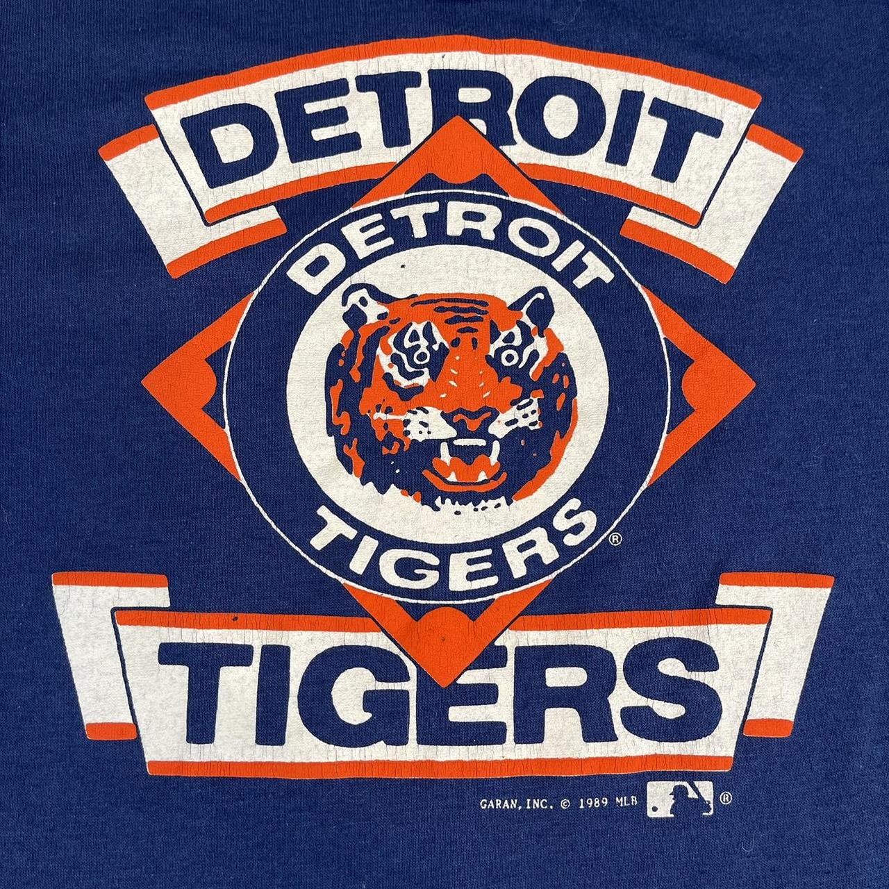 Vintage 80s Detroit Tigers T-Shirt Tagged large... - Depop