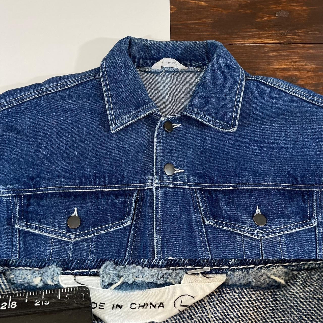 Denim Jacket Tagged large Slight fading Please... - Depop