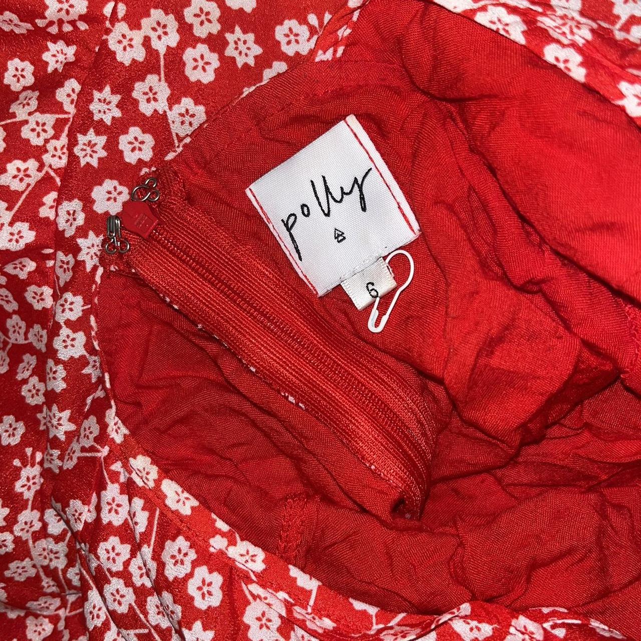 Princess Polly Women's Red and White Playsuit-romper | Depop