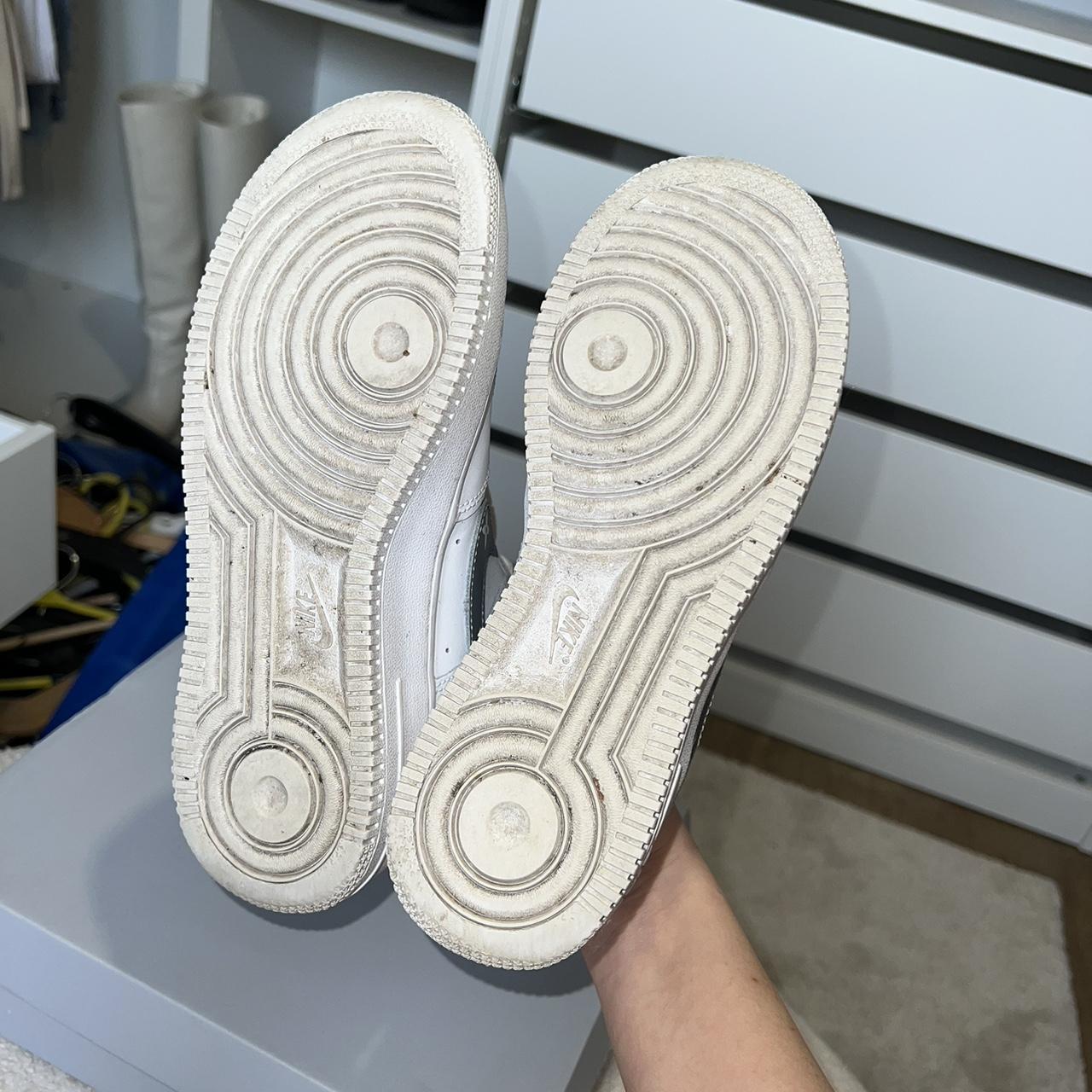 NIKE AF1 AIR FORCE 1CUSTOM LV GREY/WHITE... - Depop