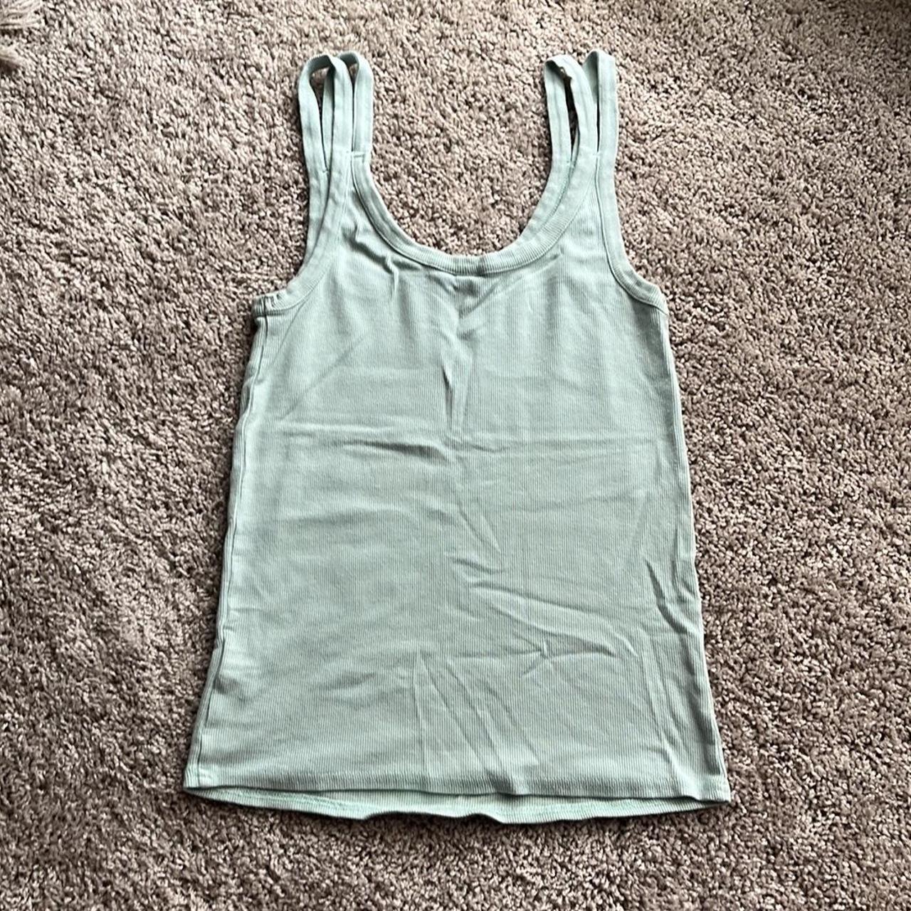 Volcom Women's Green and Blue Vest | Depop