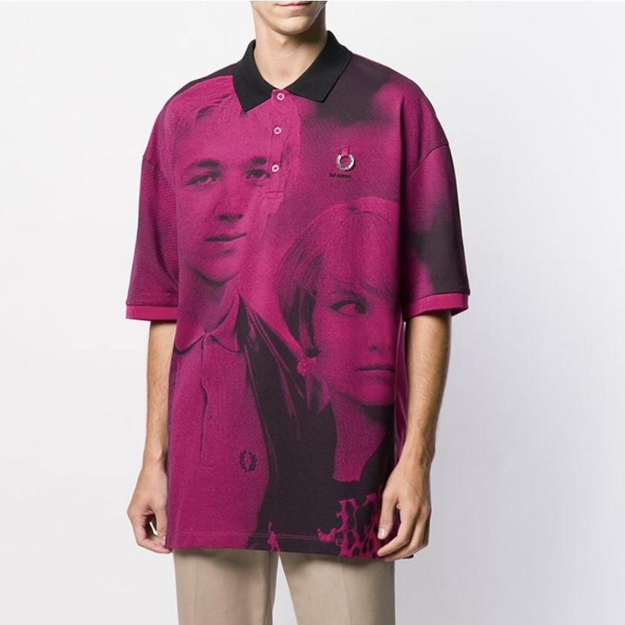 Raf Simons x Fred Perry printed polo shirt •... - Depop