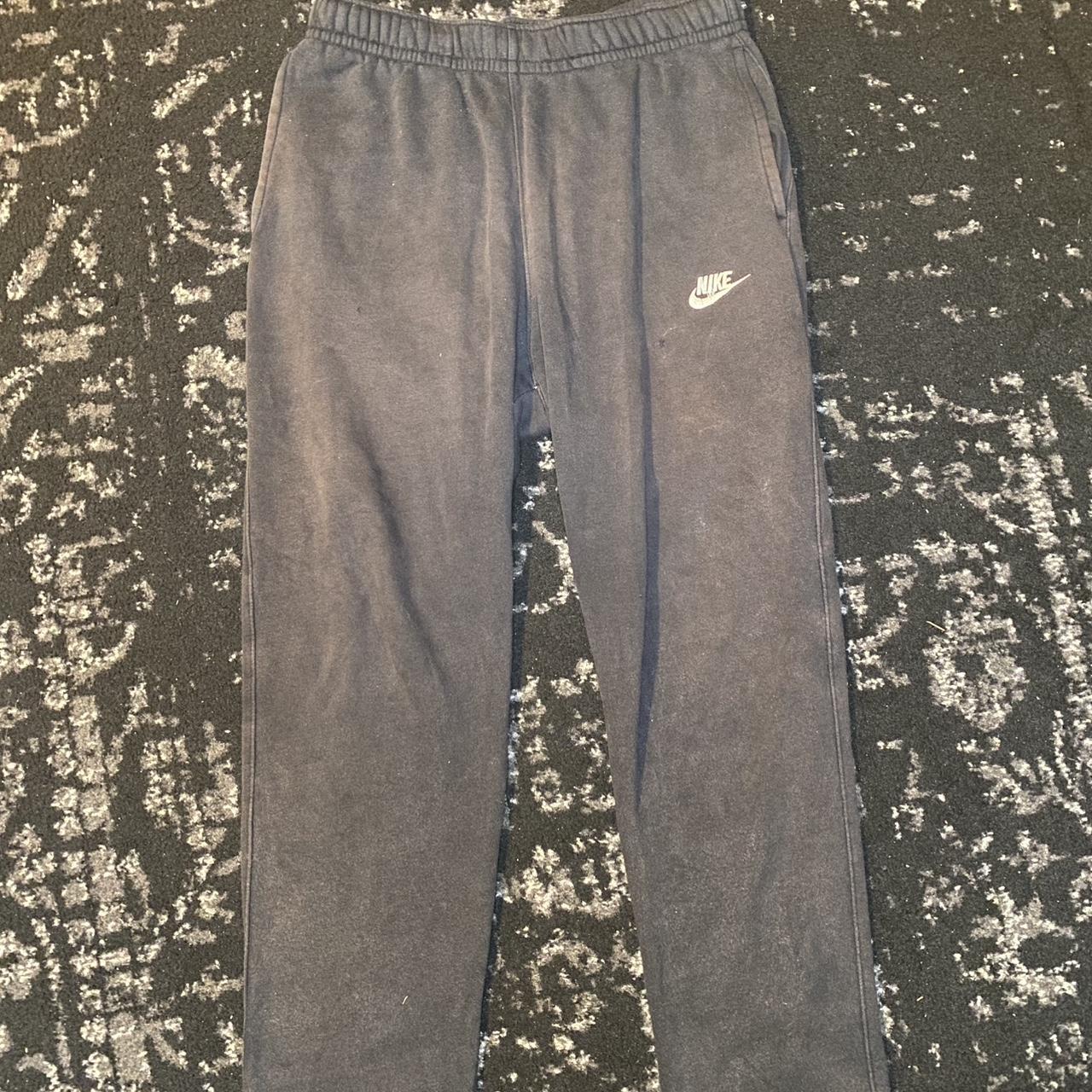 Black Nike sweatpants With color fading | Depop