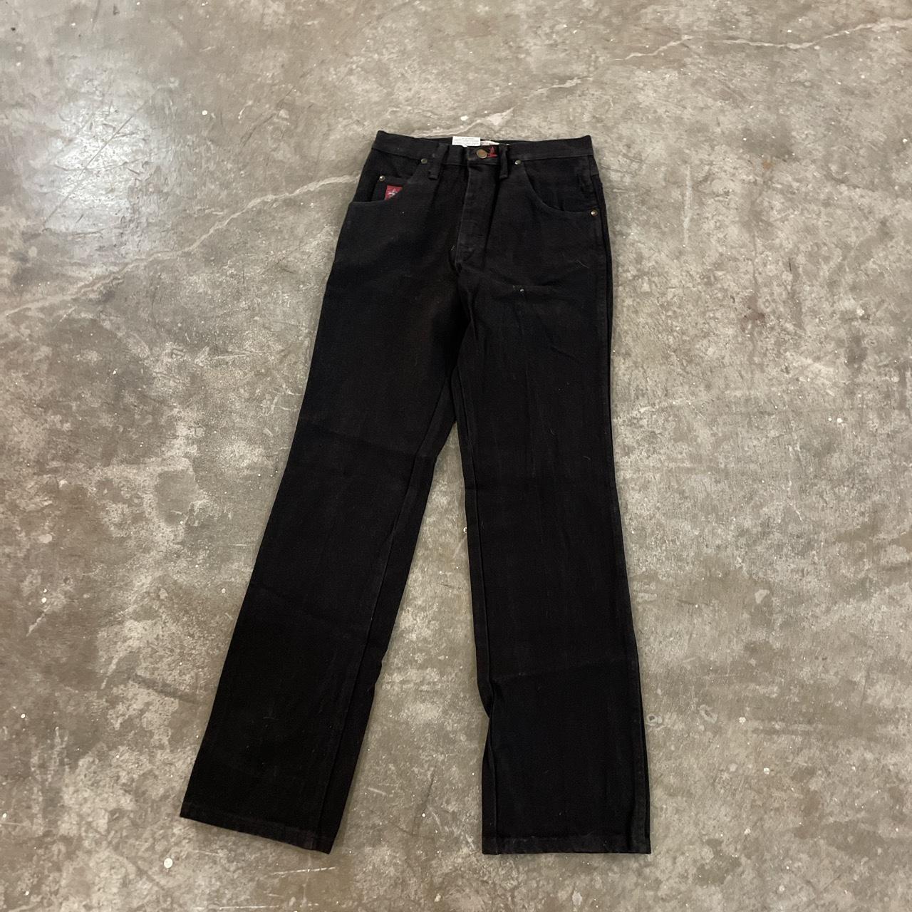Wrangler PBR (Professional Bull Rider) black denim... - Depop