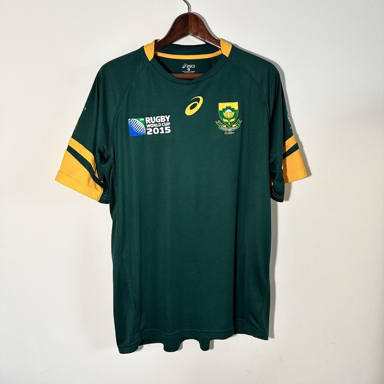 2015 South Africa Springbok ASICS Rugby Jersey World... - Depop