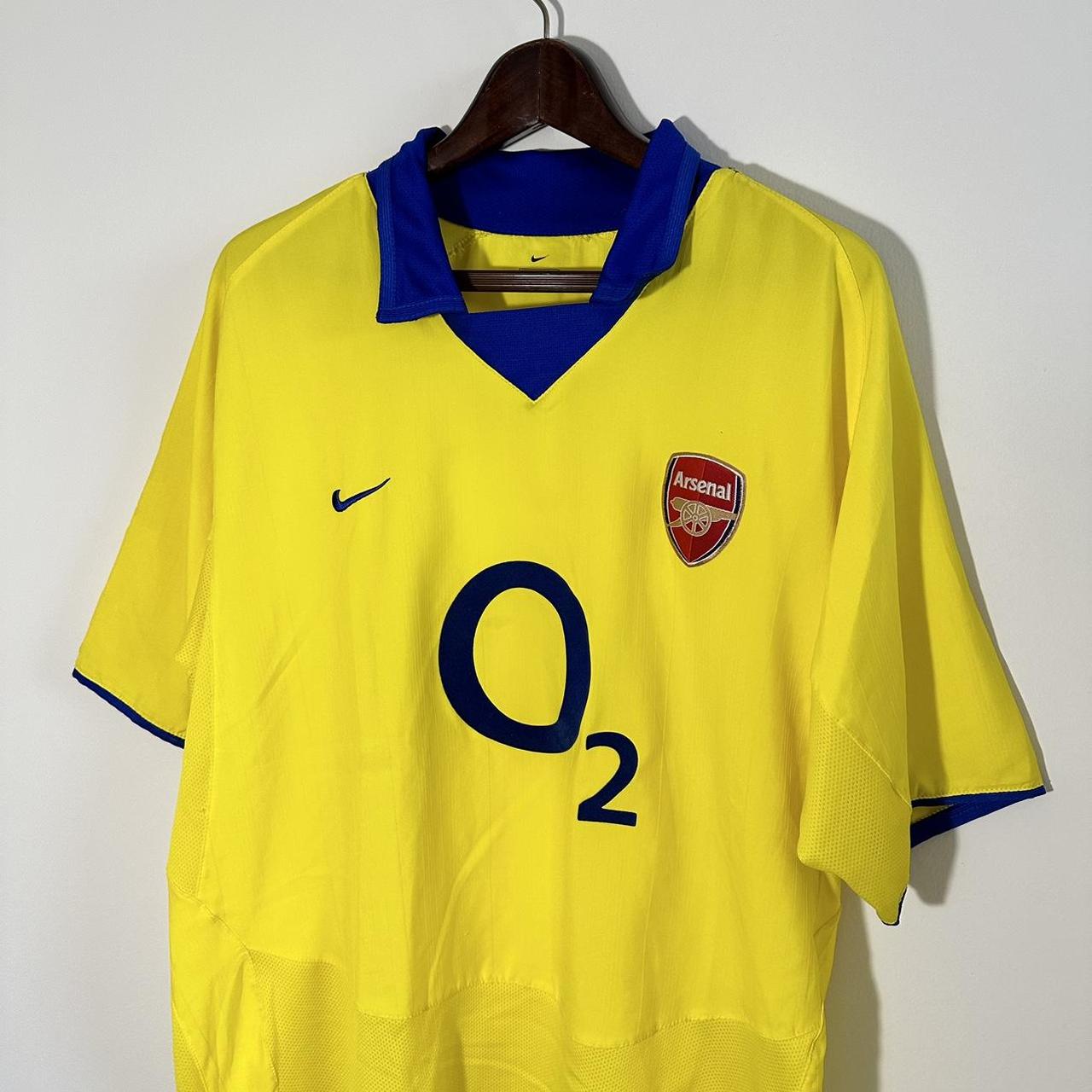 2004-2005 Arsenal Third Kit Nike Soccer Jersey Size... - Depop