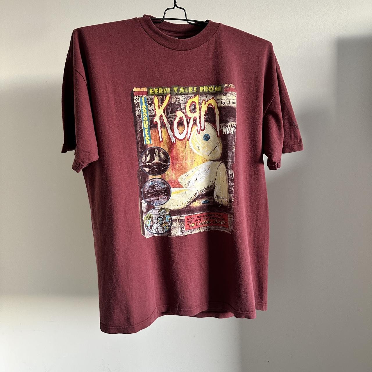 Korn Vintage T-Shirt 90s Tee Graphic Rock Band Logo | Depop Korn Vintage T-Shirt 90s Tee Graphic Rock Band Logo | Depop