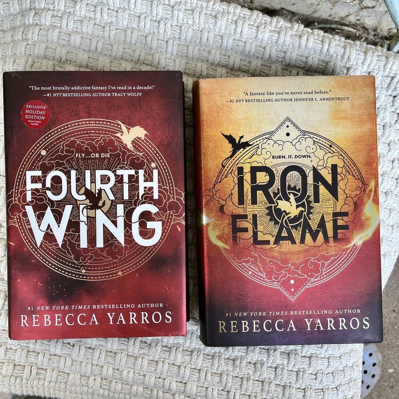 Fourth Wing holiday edition & Iron Flame matching... - Depop