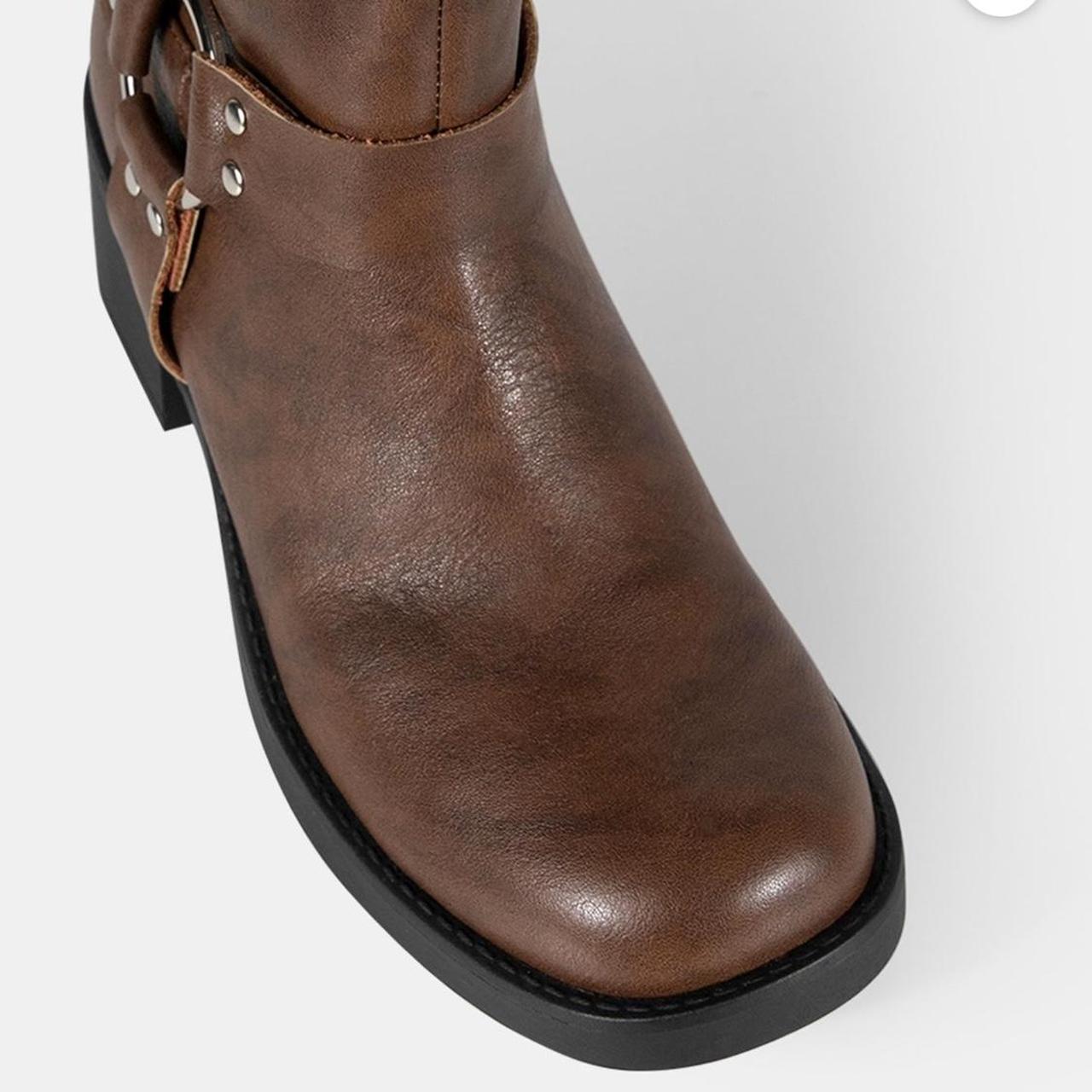 brown knee high boots • Wildfire — purchased from... - Depop