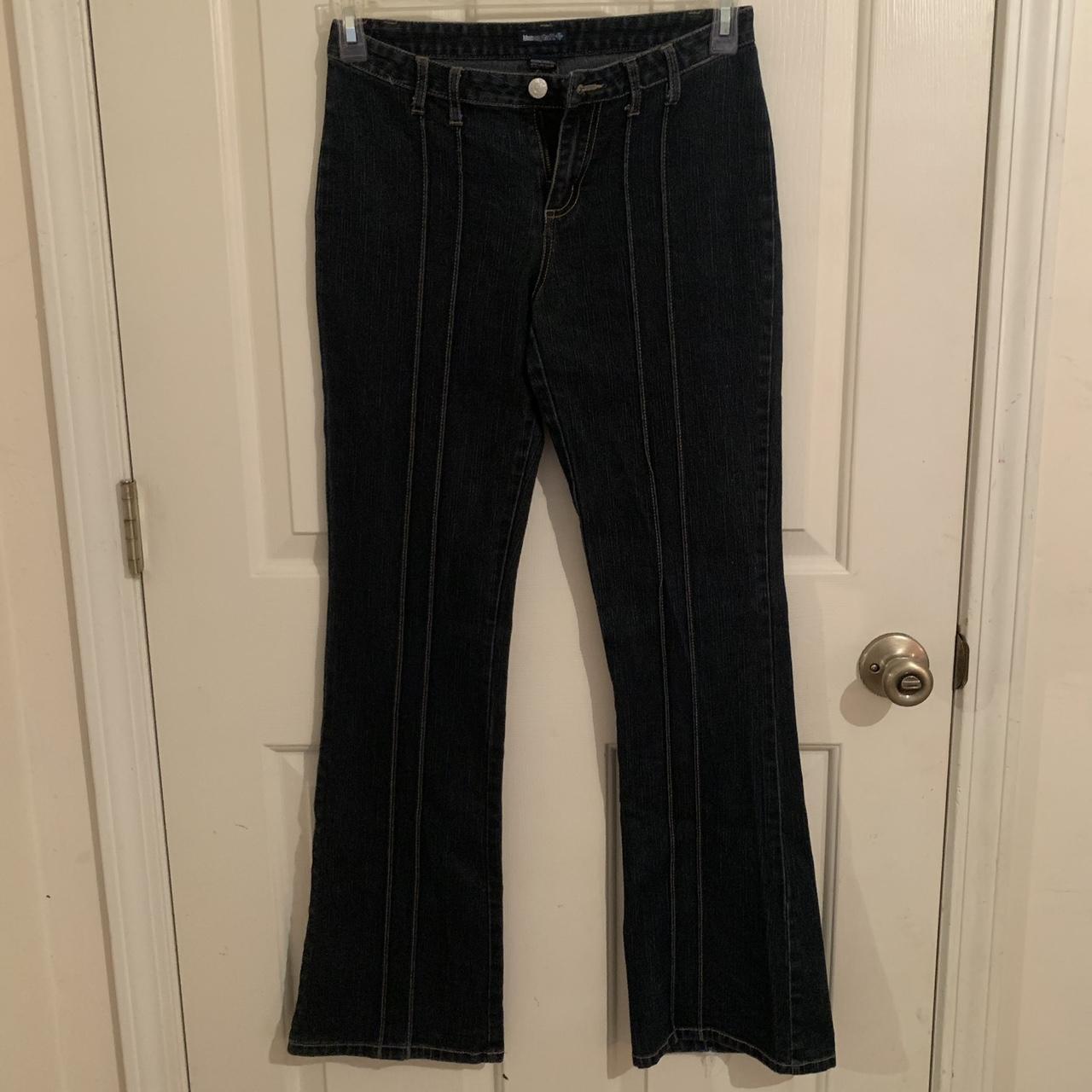 Dark blue low rise denim jeans by the brand Blue... - Depop