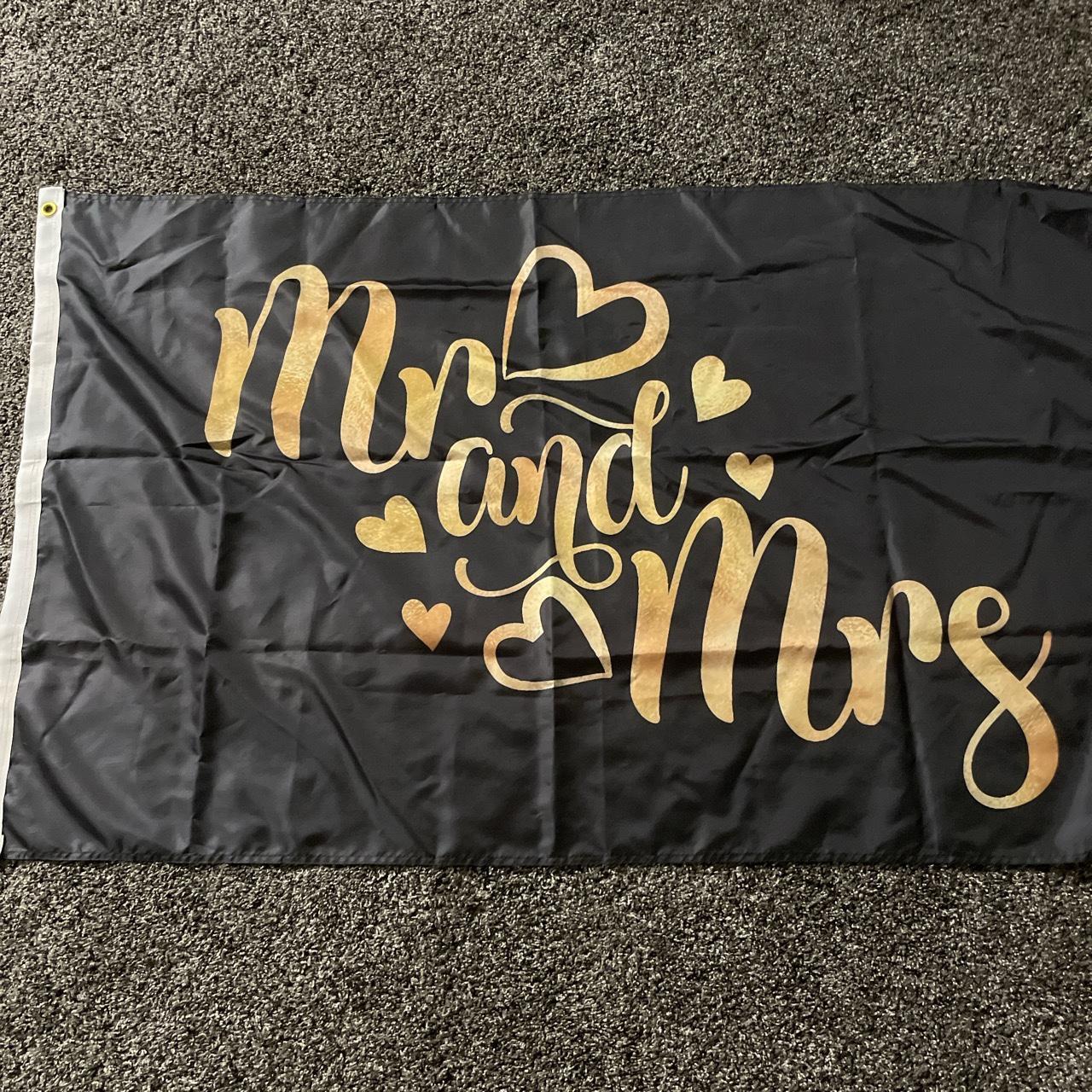 Mr & Mrs flag #flag #wedding #engaged #mrandmrs... - Depop