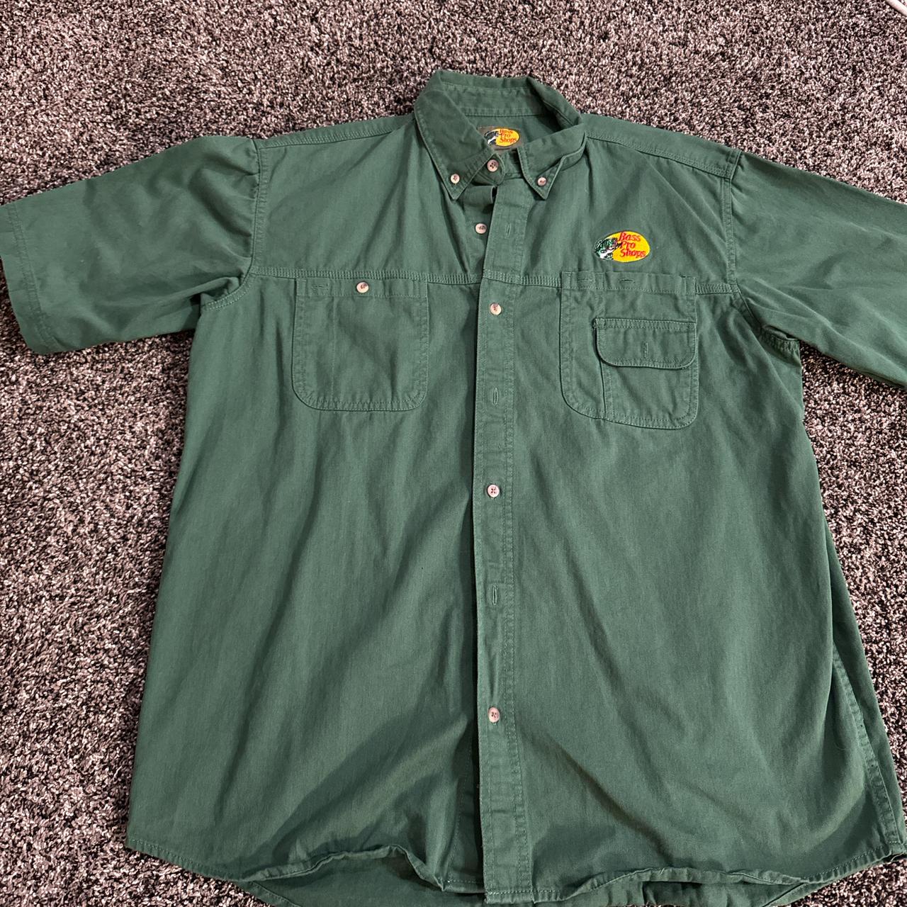 Bass Pro Shops employee fishing button up #buttonup... | Depop