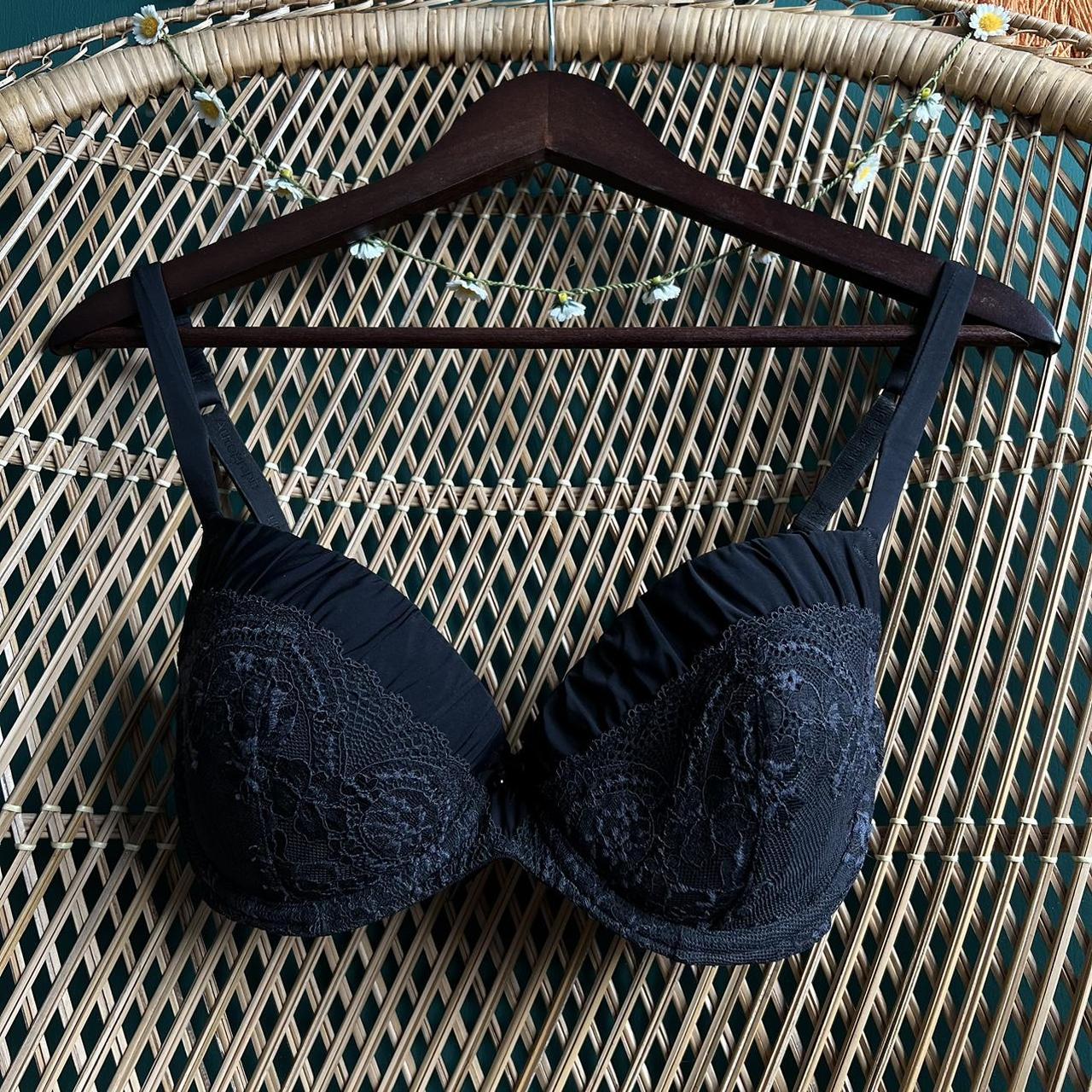 Marks and Spencer Autograph Black Lace Satin Style... - Depop